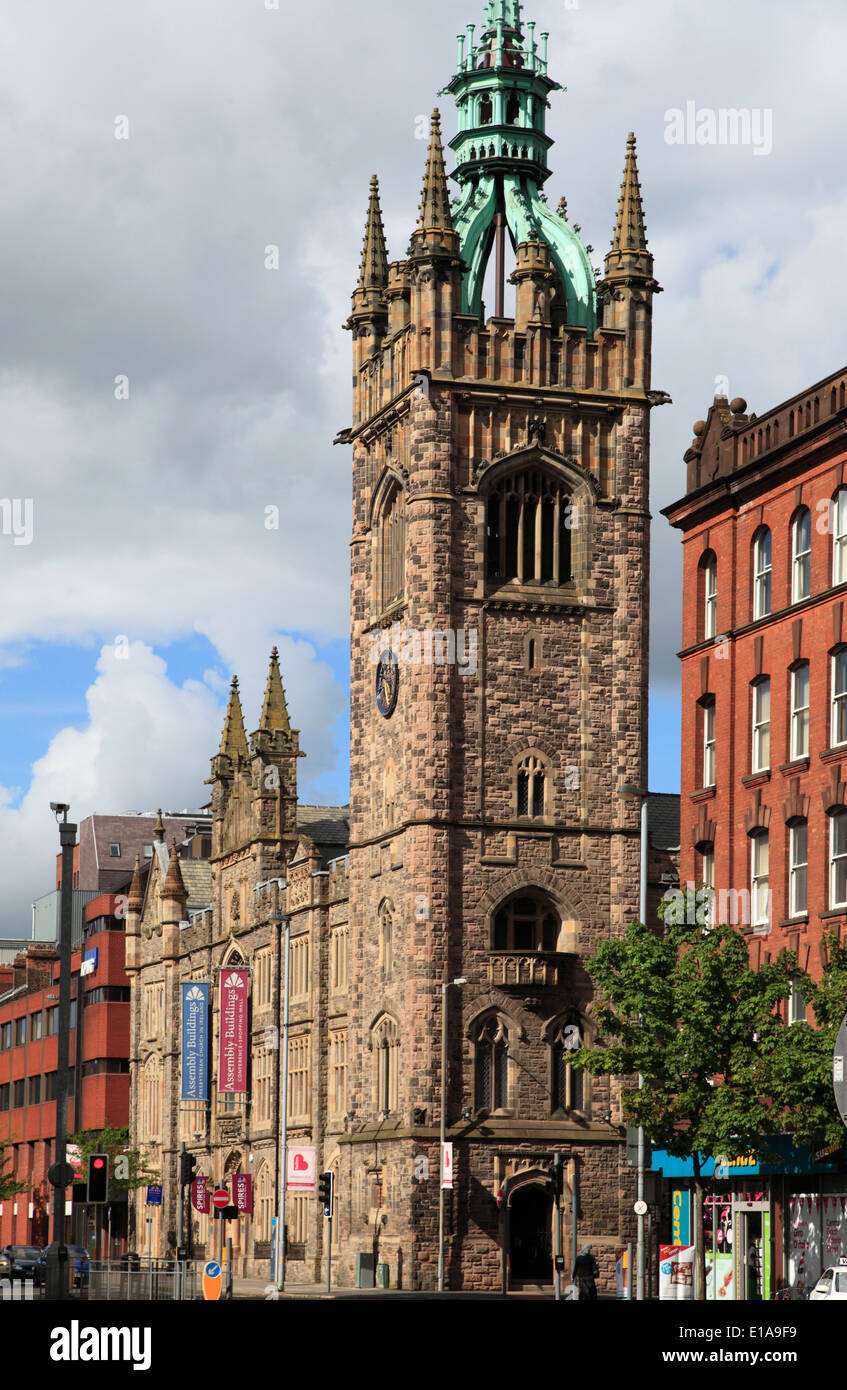 UK, Northern Ireland, Belfast, Assembly Buildings, Spires Mall Stock ...