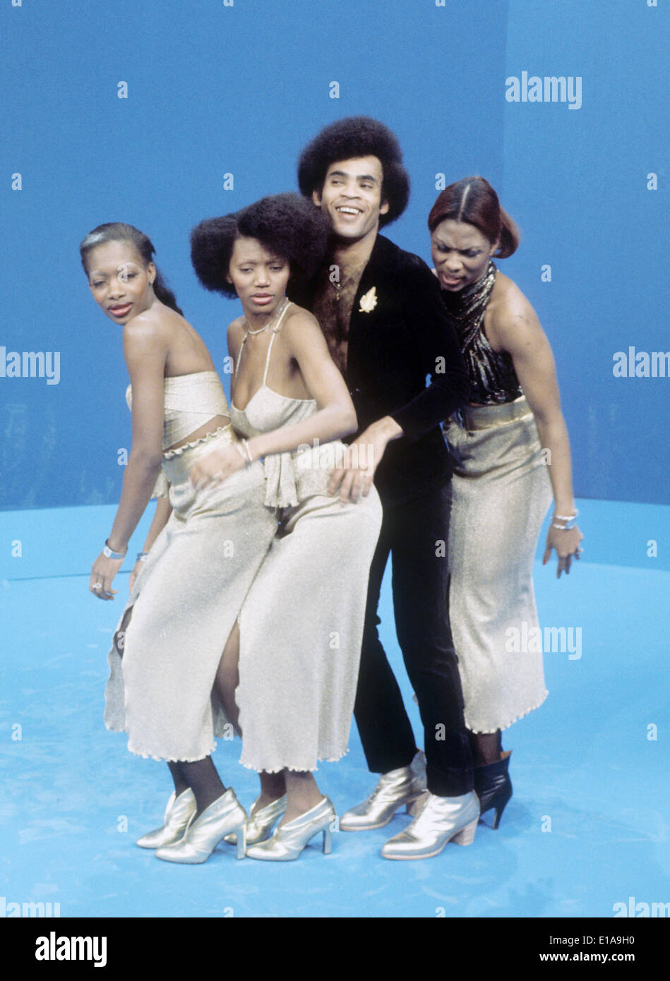 BONEY M Euro-pop vocal group about 1978 with Bobby Farrell Stock Photo ...