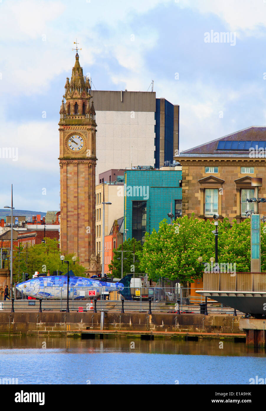 UK, Northern Ireland, Belfast, Albert Memorial Clock Tower, The Big ...