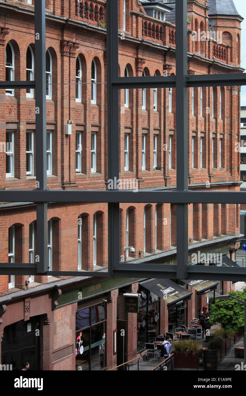 UK, Northern Ireland, Belfast, Victoria Square, street scene Stock ...