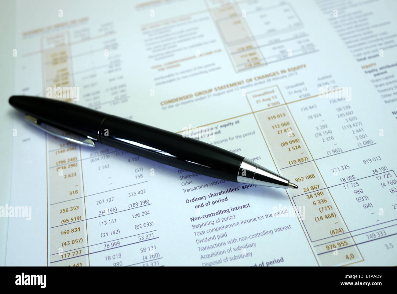 Document calculate hi-res stock photography and images - Alamy