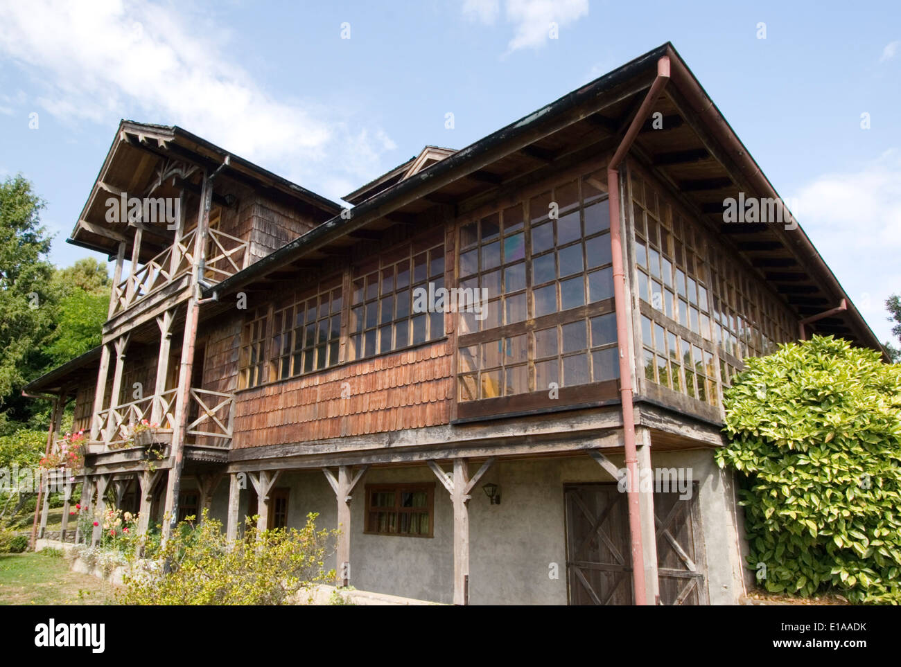 Master's house, German Colonial Museum, Frutillar, Lake District, Chile ...