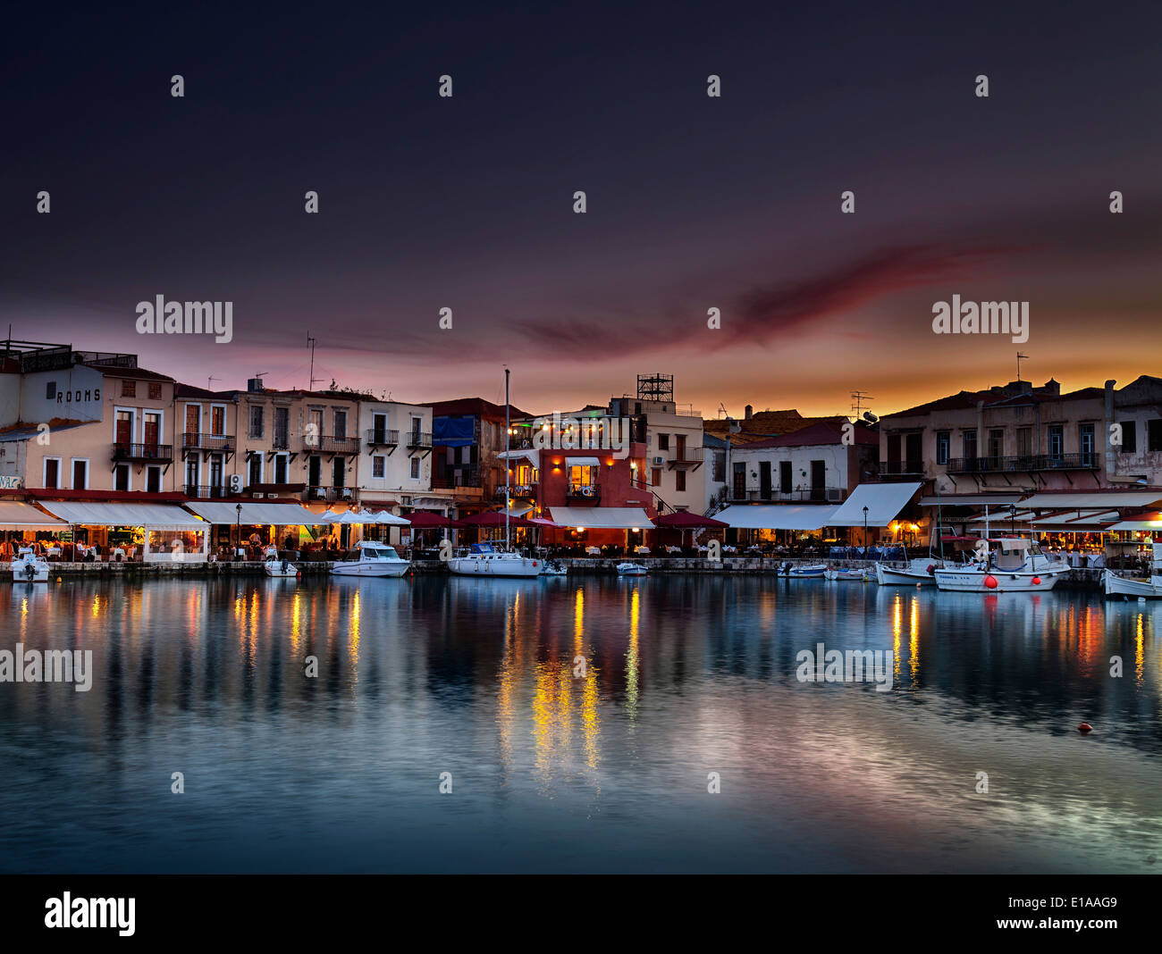 Old venetian harbour of Rethymnon (Crete,Greece Stock Photo - Alamy