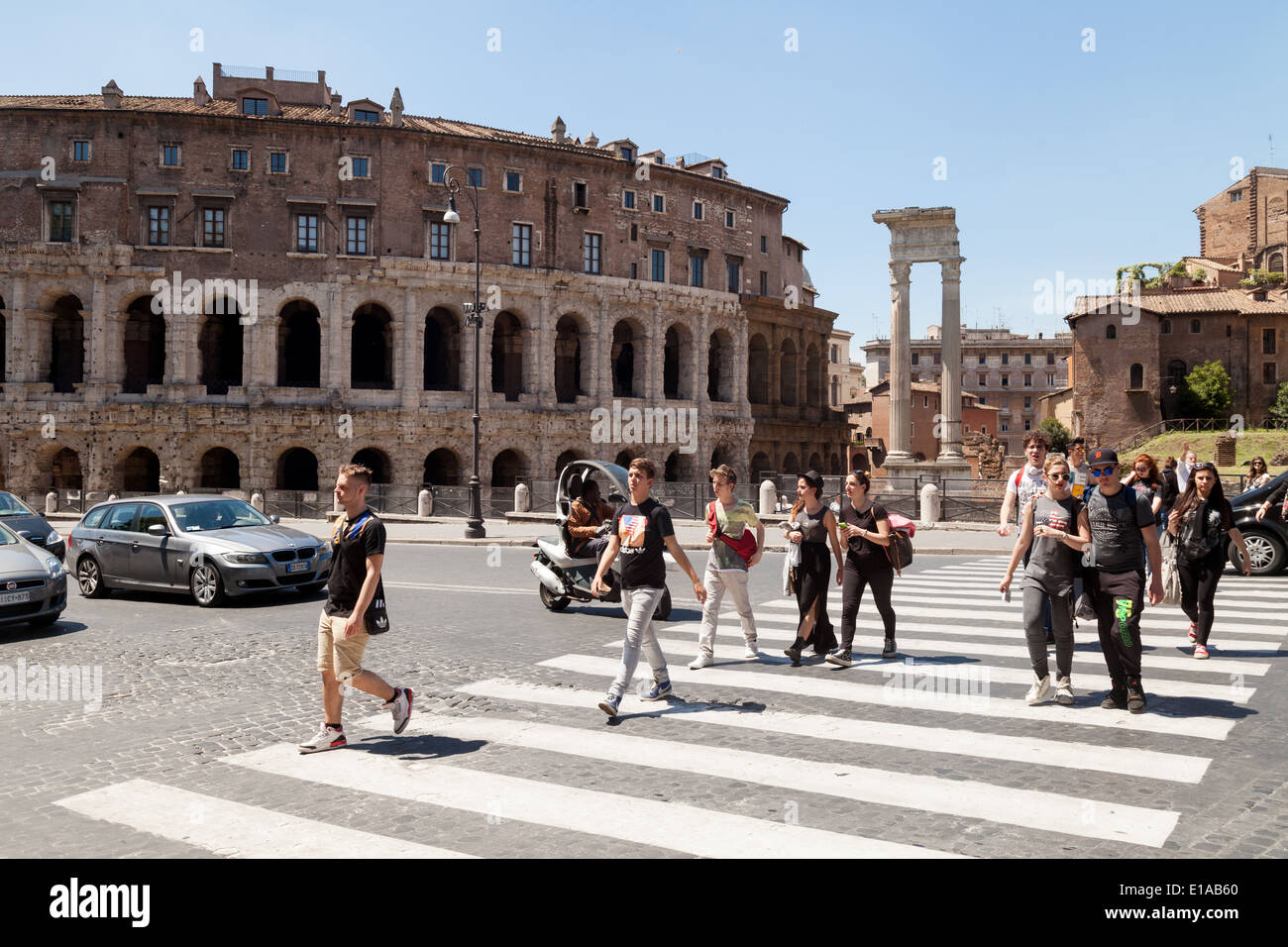Ancient roman road city center hi-res stock photography and images - Alamy