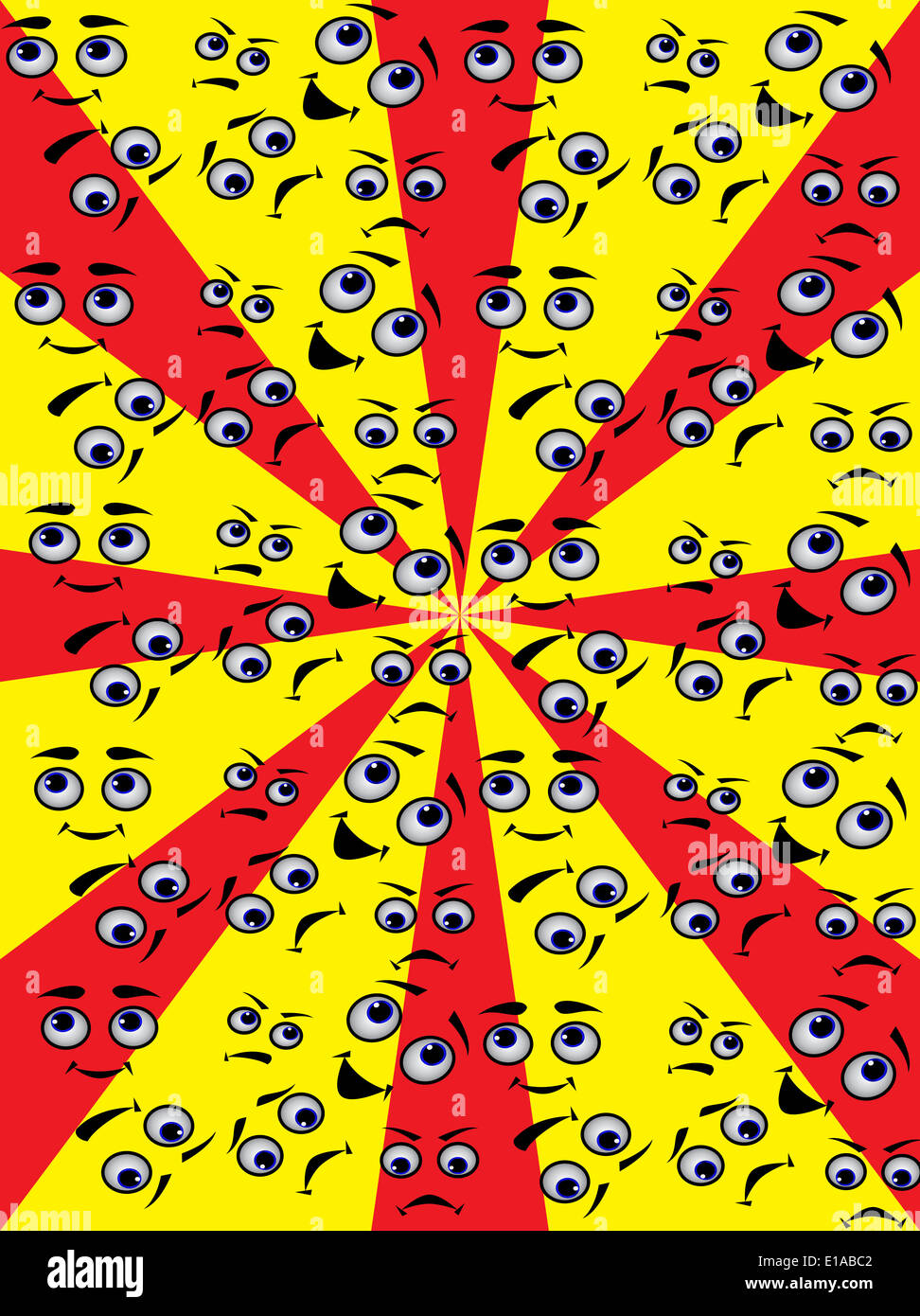 Vector set of eyes with different expressions of emotion Stock Photo ...