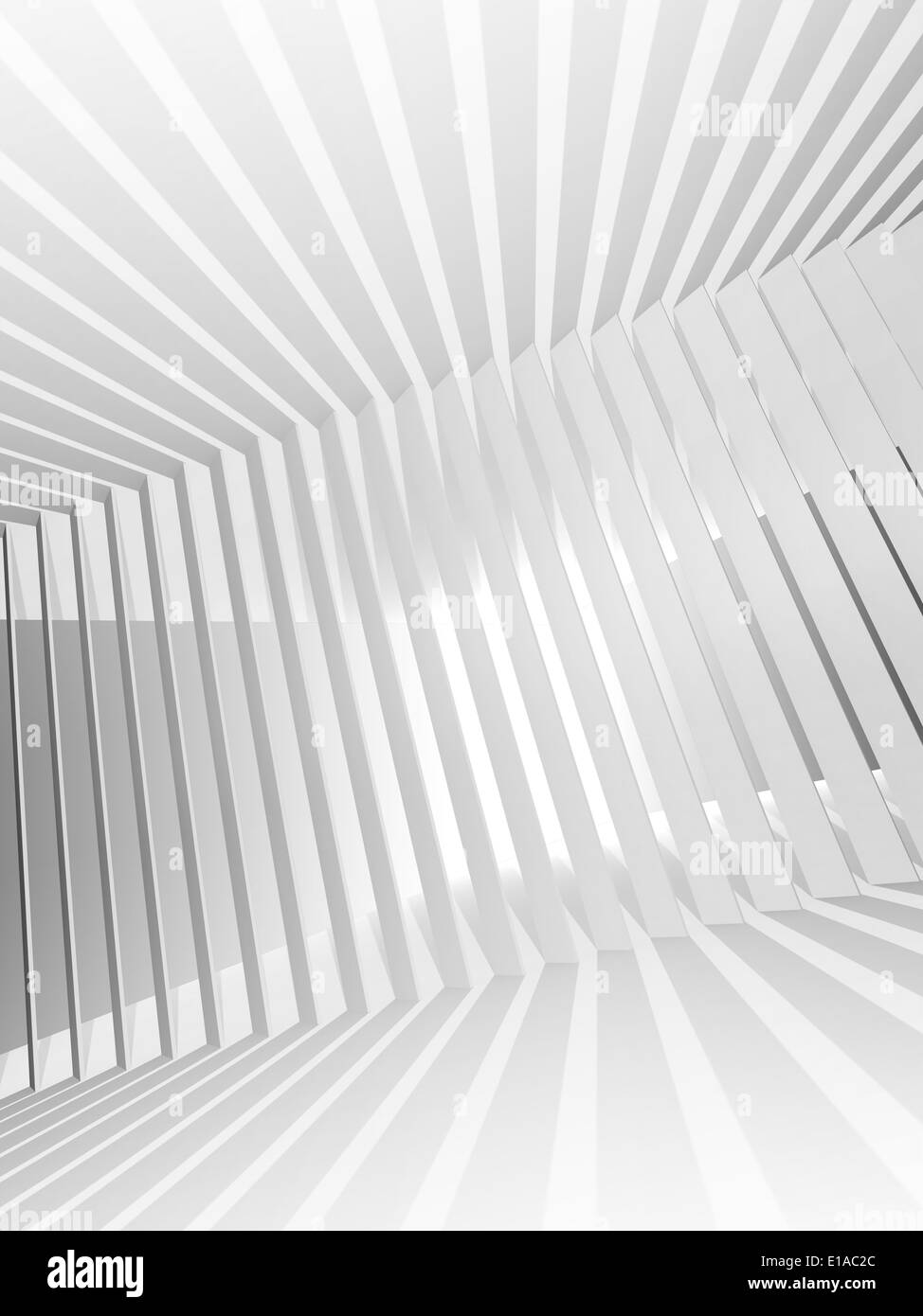 Abstract white 3d interior background with light beams Stock Photo - Alamy