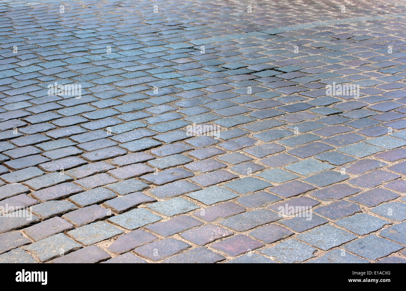 retro granite pavement in the old street in the city Stock Photo - Alamy