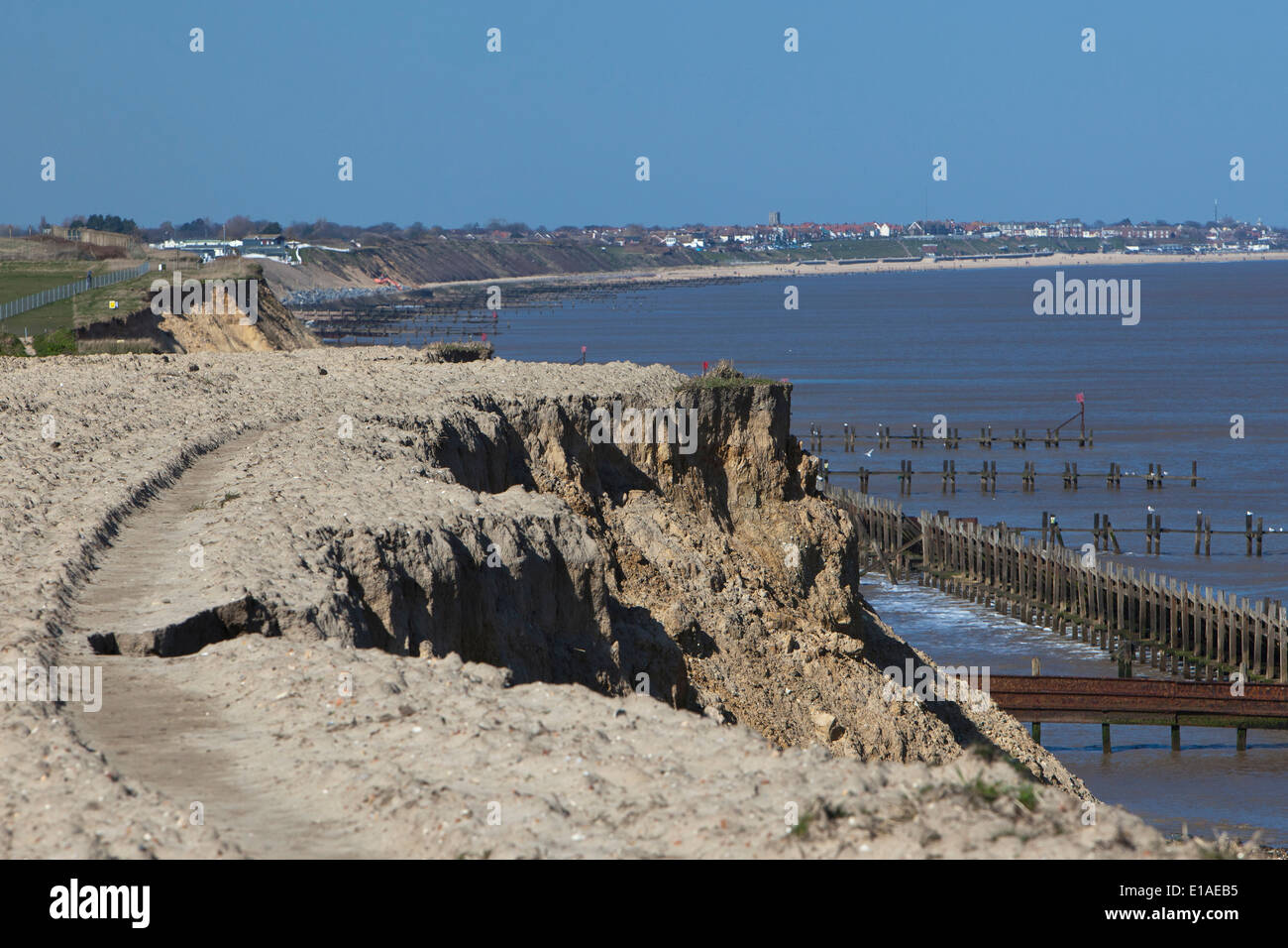 Corton coast coastal erosion erosion eroding hi-res stock photography ...