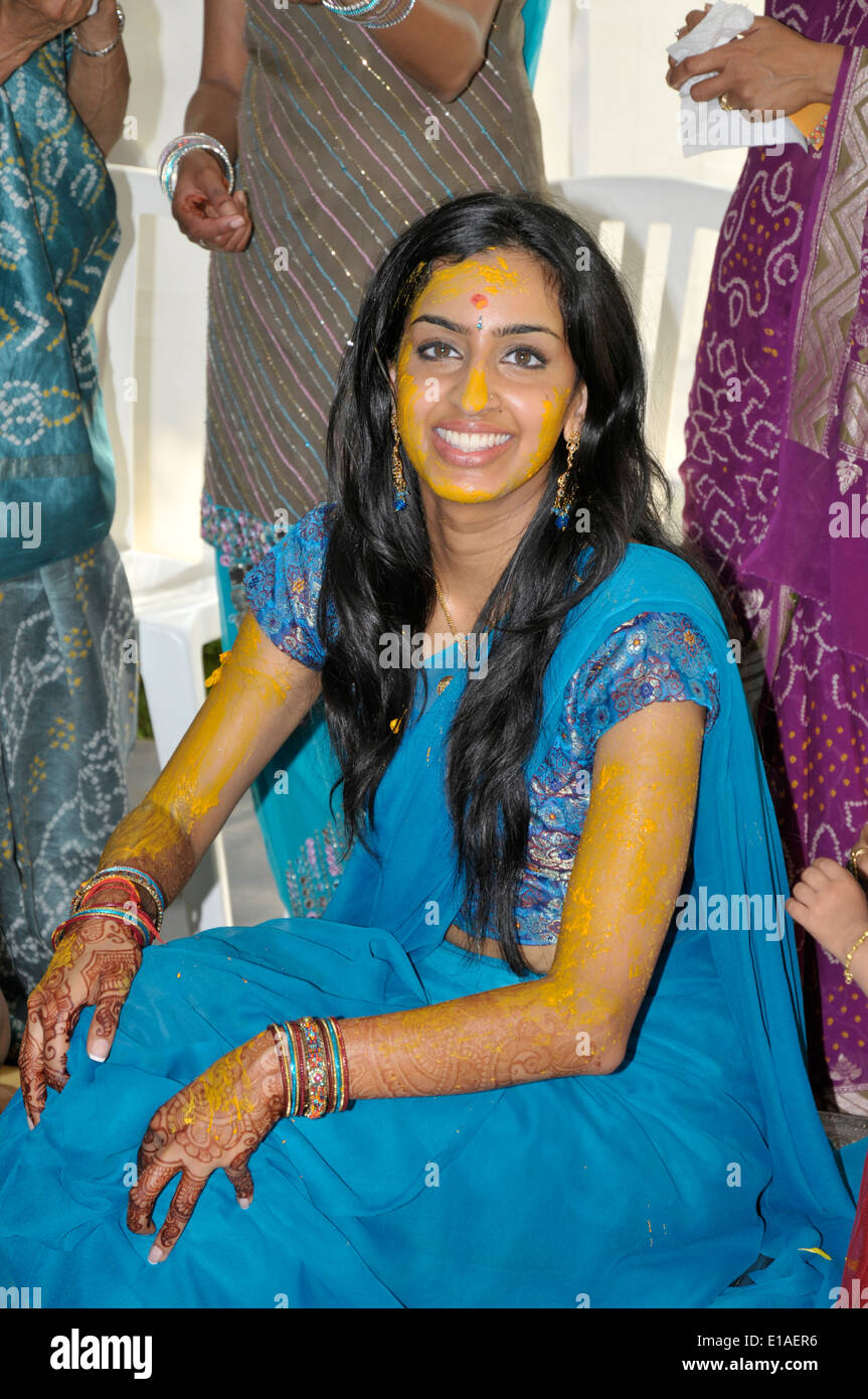 Beautiful indian bride sitting during hi-res stock photography and ...