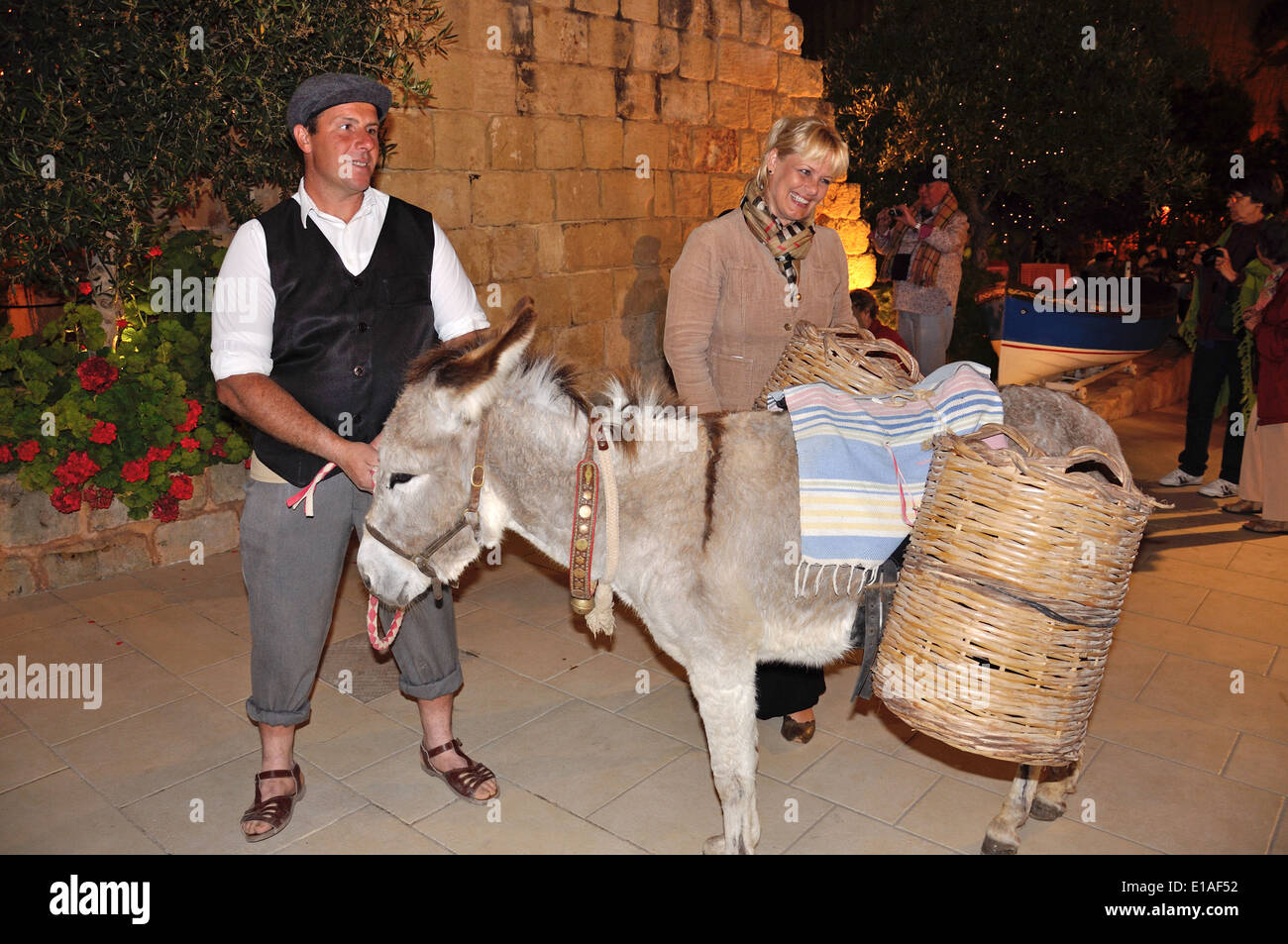 Man with donkey, Maltese Folklore Dinner Show, The Limestone Heritage ...
