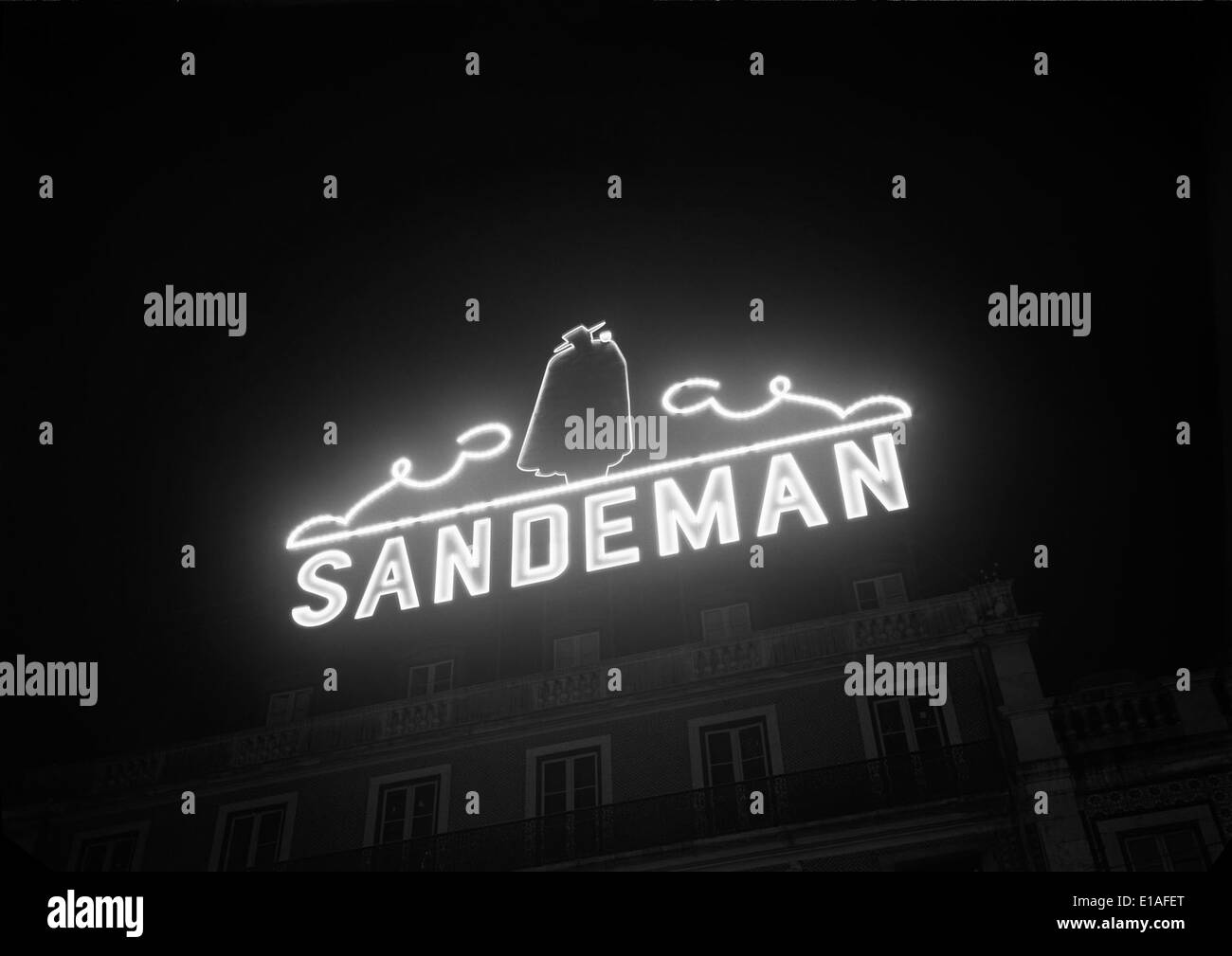 A luminous billboard in Lisbon, Portugal, is photographed here ...