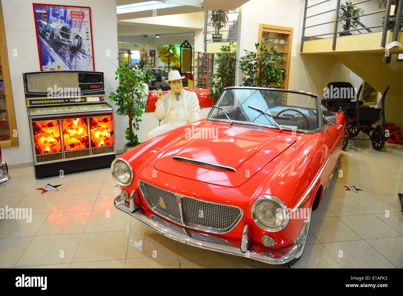 Fiat 1200 sports car, Malta Classic Car Museum, Qawra, Saint Paul's Bay ...