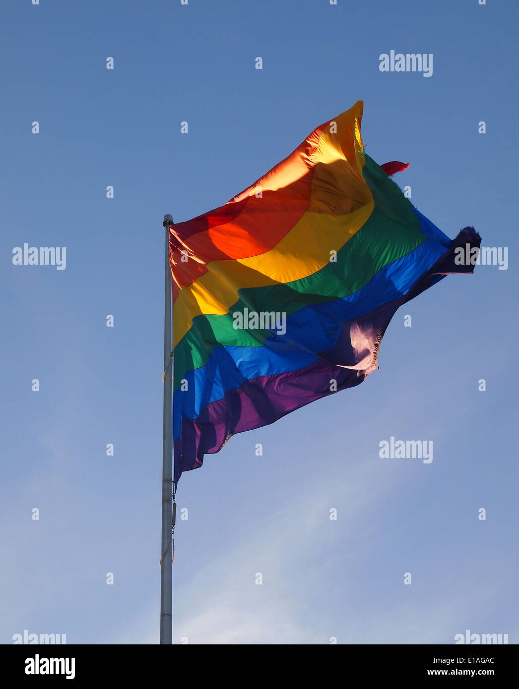 Rainbow flag gay pride flag hi-res stock photography and images - Alamy