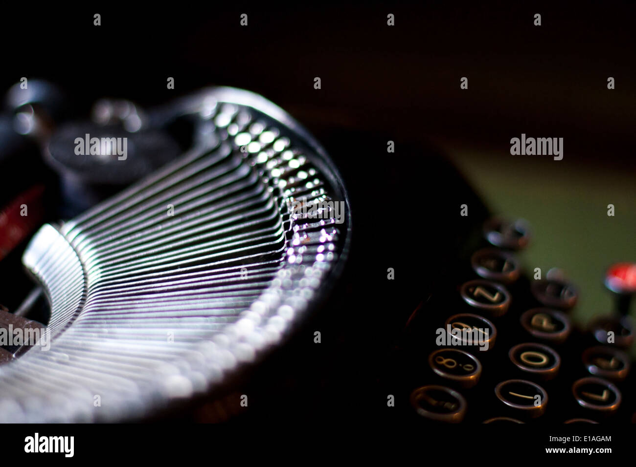 Classic typewriter with some visible keys Stock Photo - Alamy