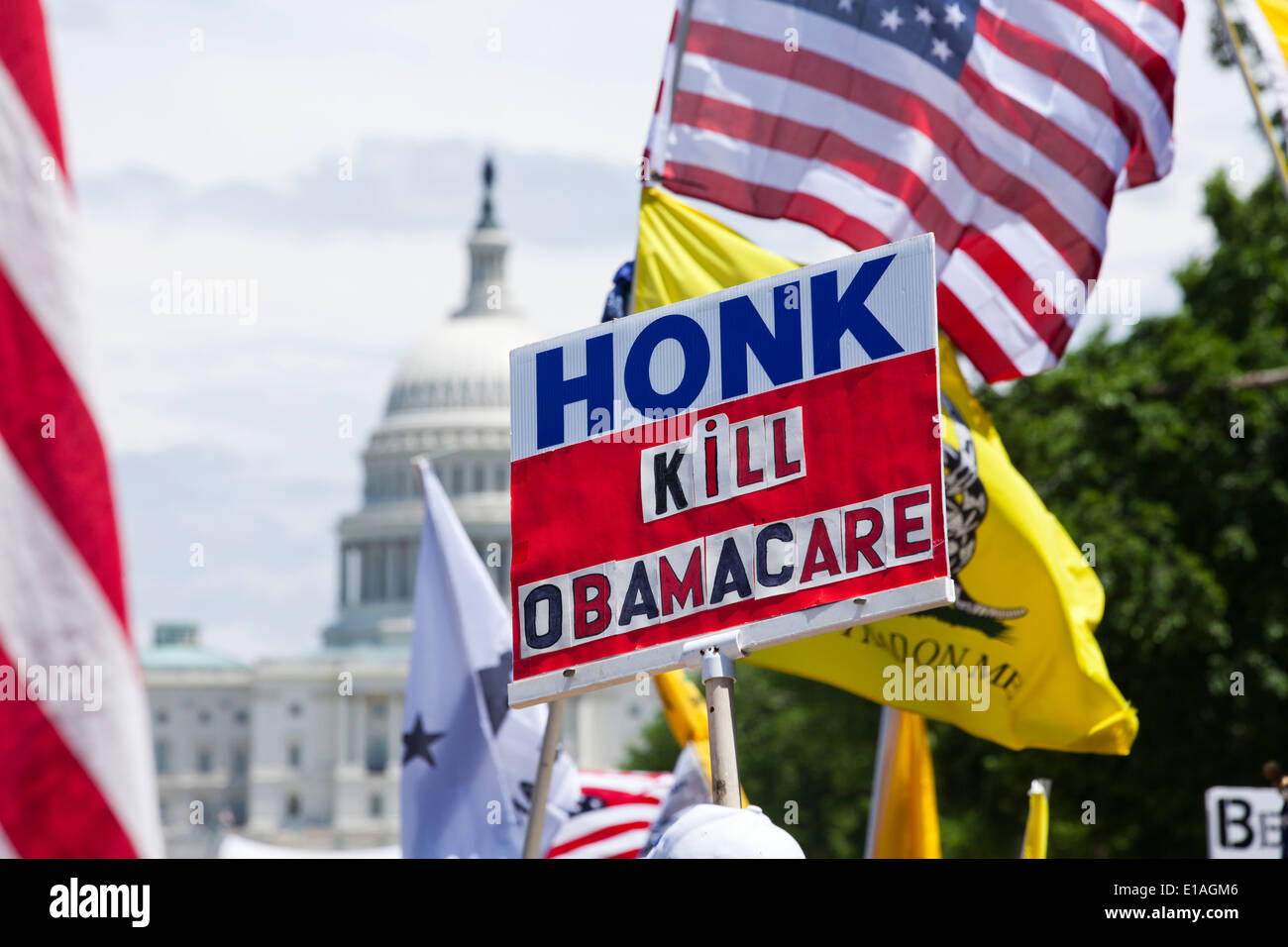Tea Party rally - Washington, DC USA Stock Photo - Alamy