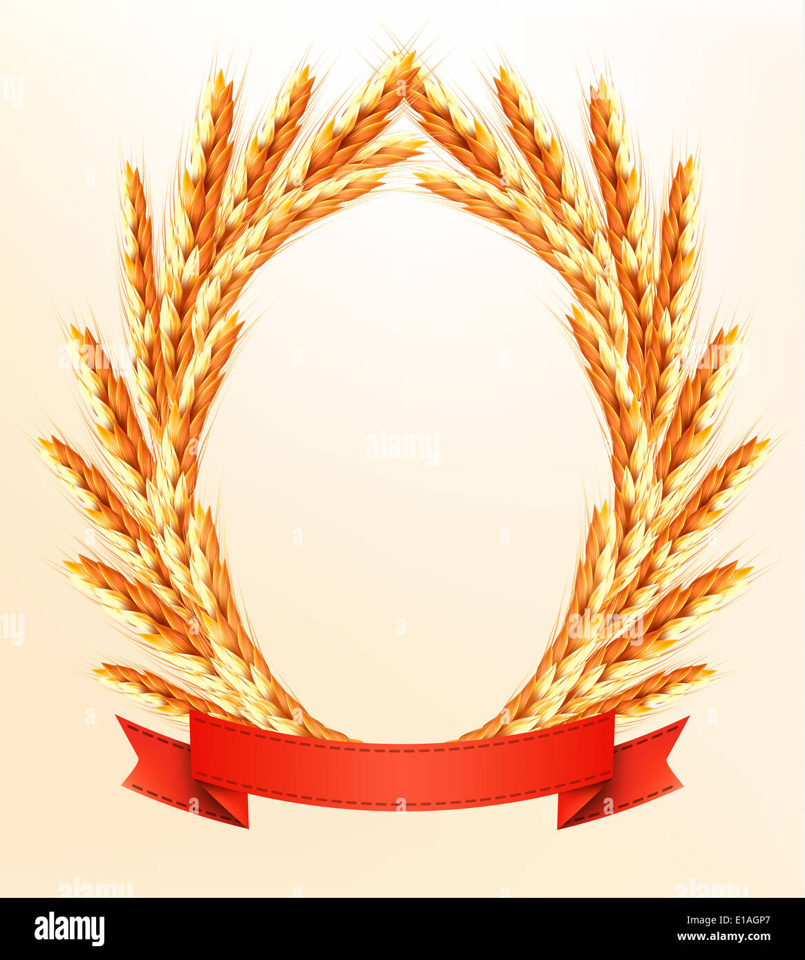 Ear of wheat red ribbon hi-res stock photography and images - Alamy