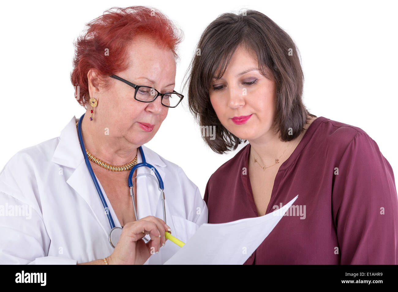 Female Doctor And Her Female Patient Discussing Exam Results Might Be