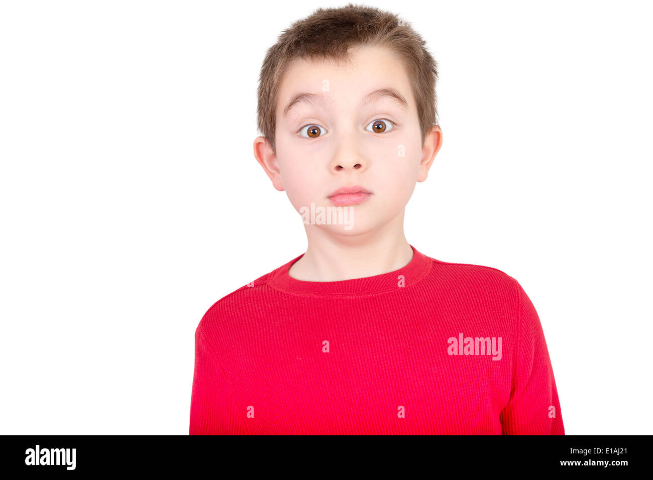 Young boy staring hi-res stock photography and images - Alamy