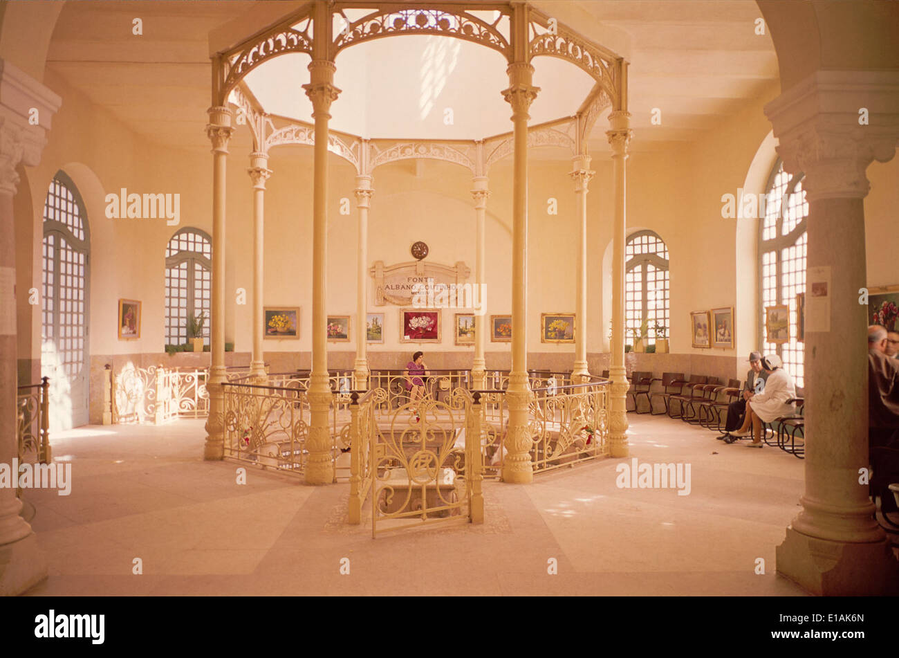 A photograph of the Termas da Curia in Portugal, an iconic spa known ...