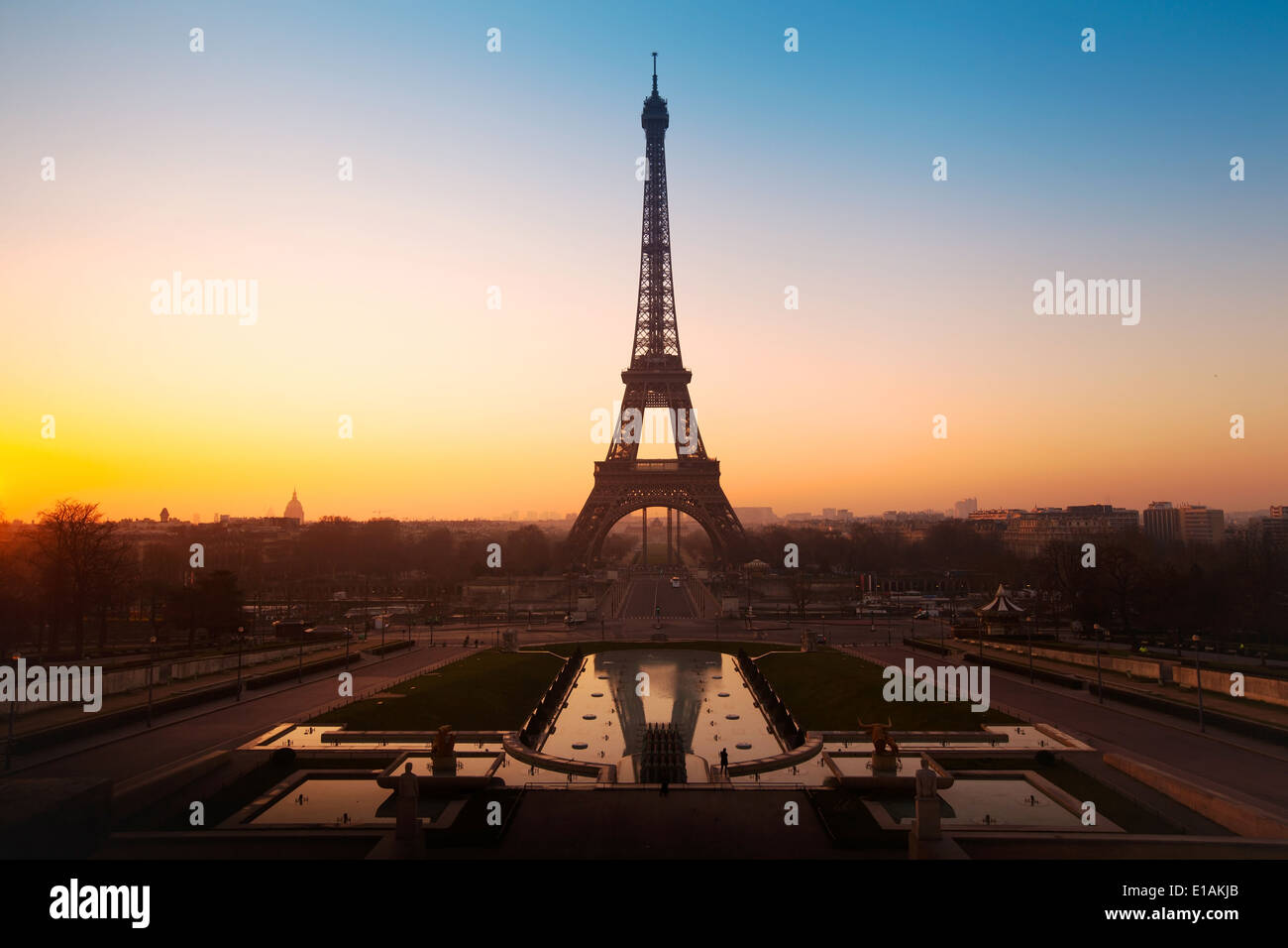 Classic view of eiffel tower hi-res stock photography and images - Alamy