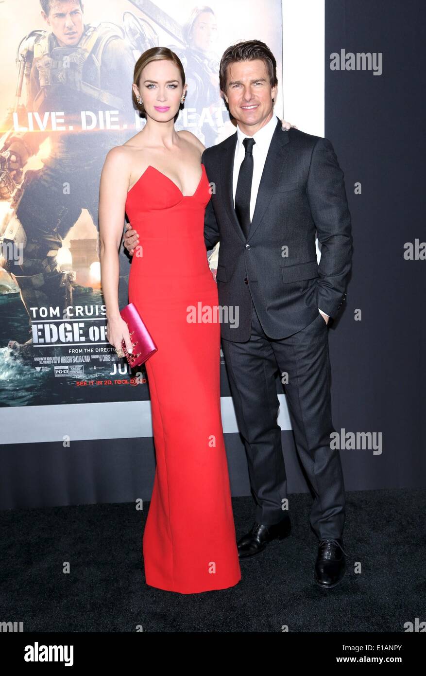 New York, NY, USA. 28th May, 2014. Emily Blunt, Tom Cruise at arrivals ...