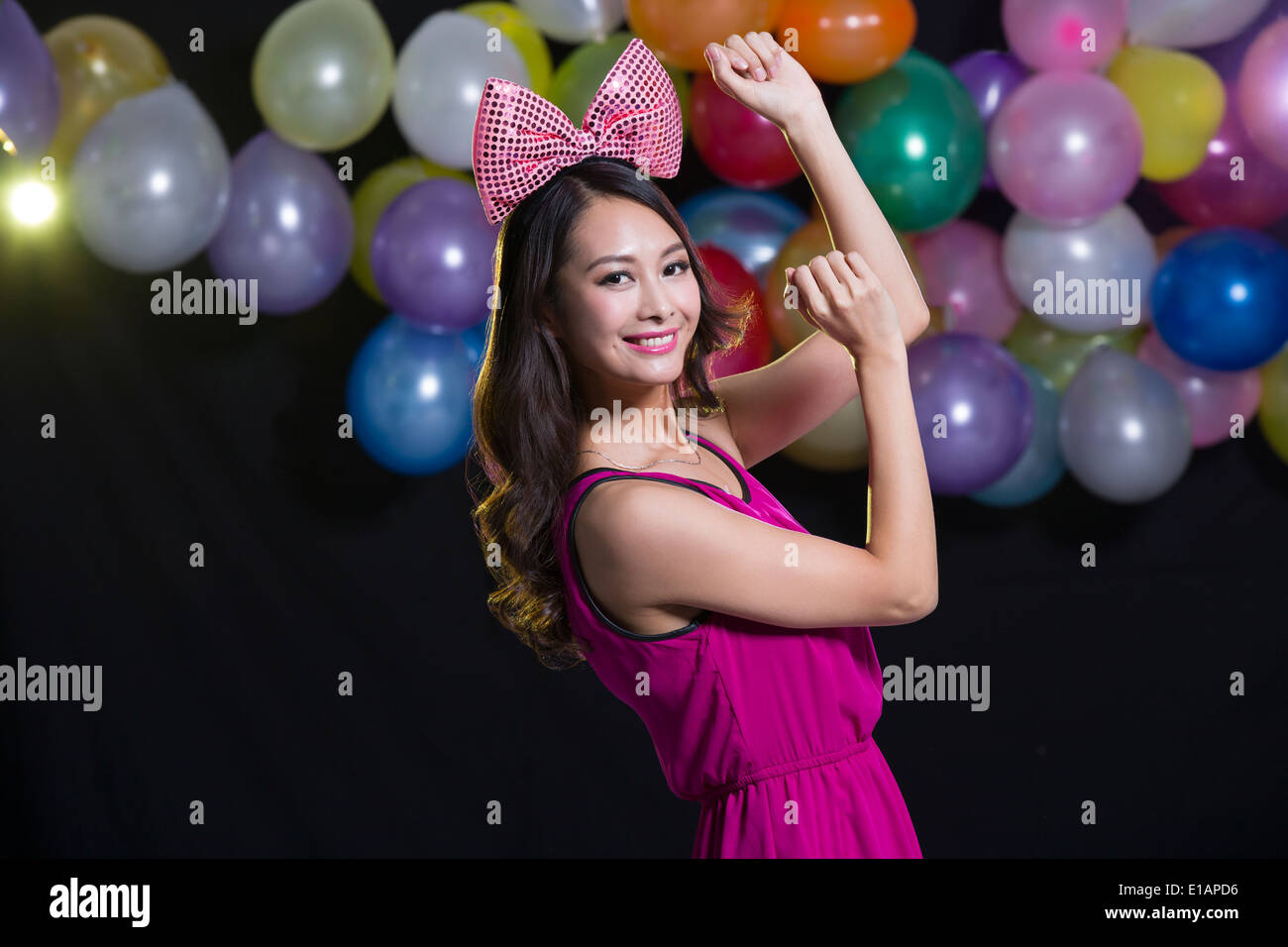 Young woman dancing Stock Photo - Alamy