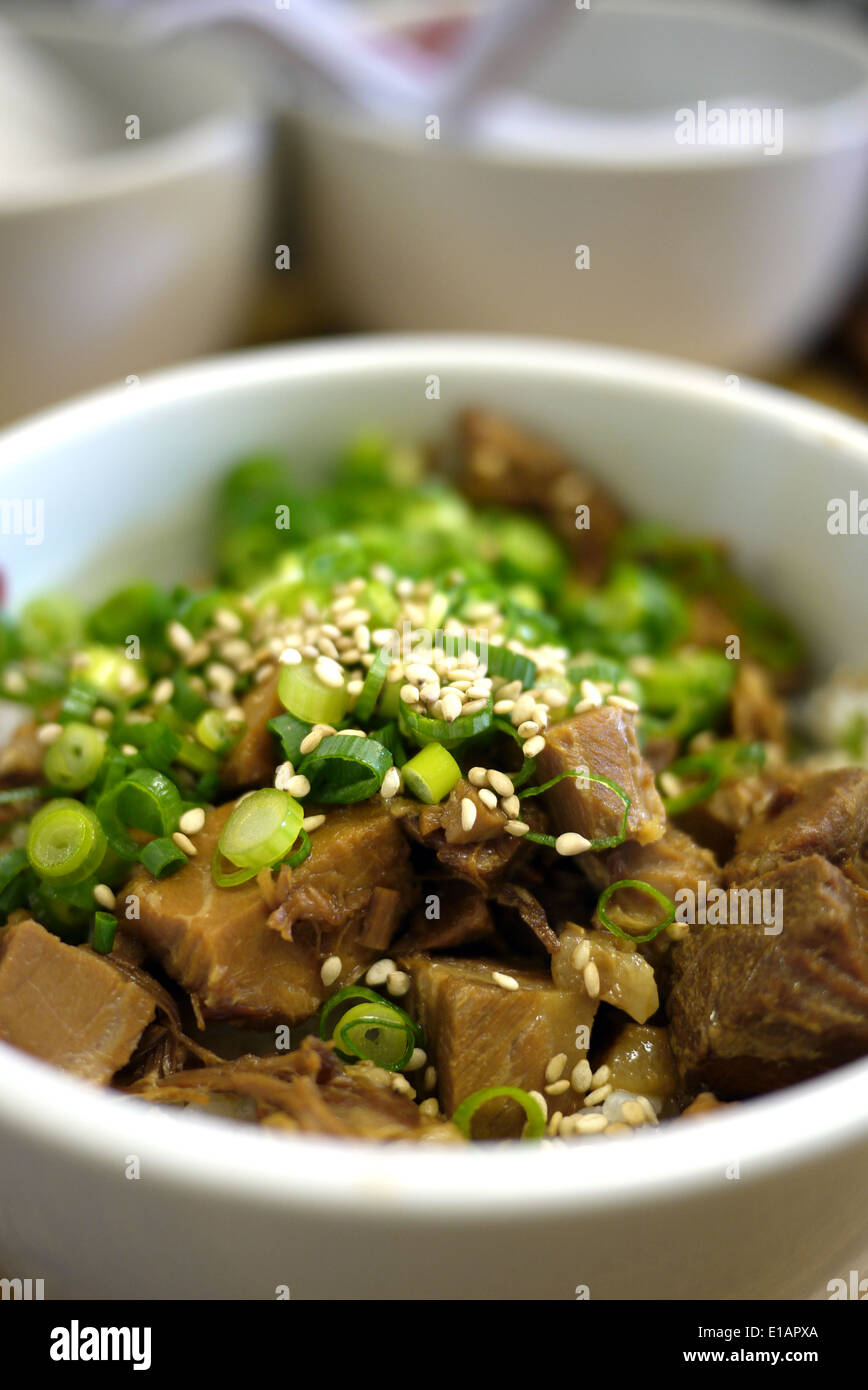 Delicious Japanese Beef Garlic Fried Rice Stock Photo - Alamy