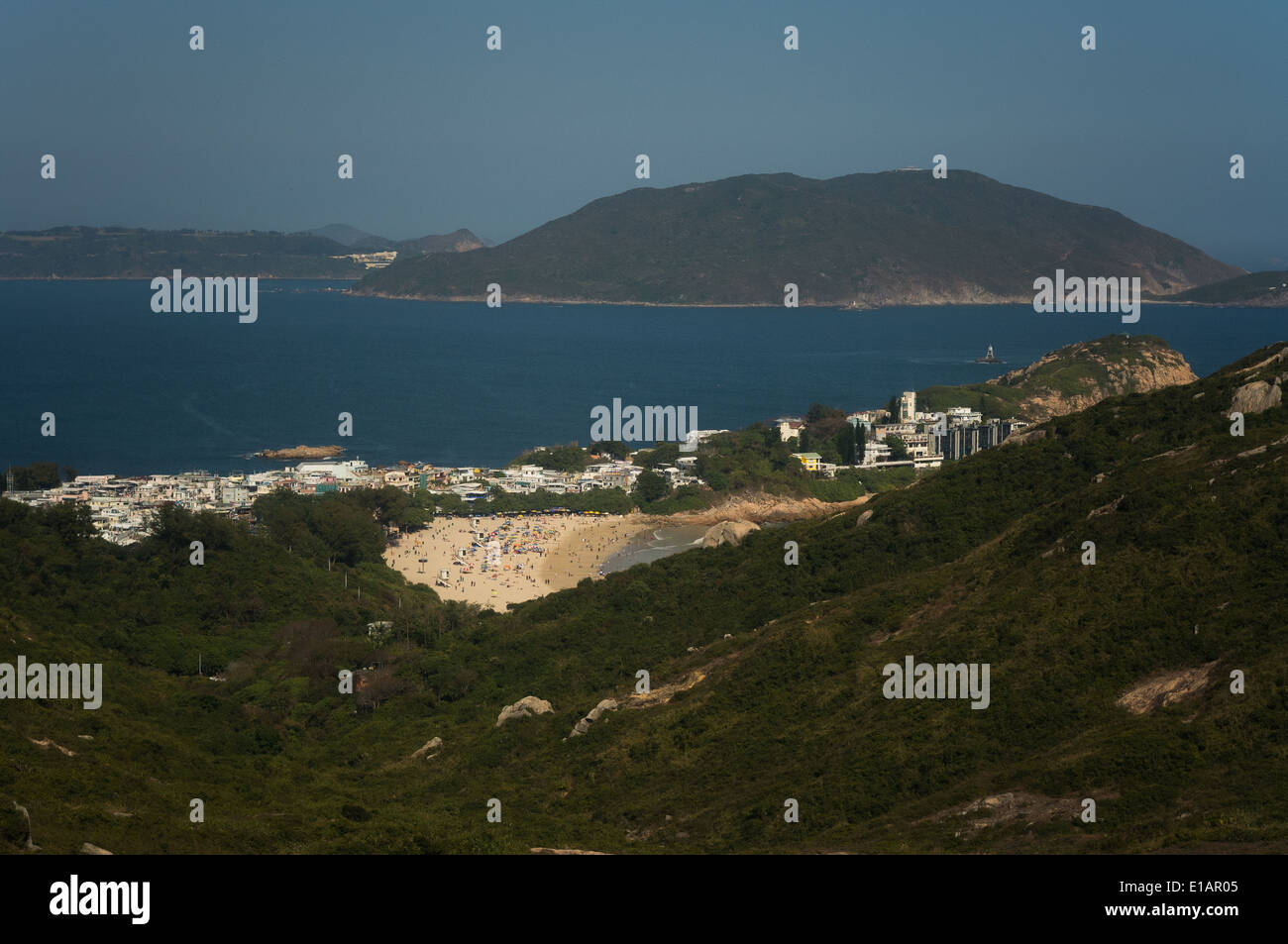 Shek O beach, Shek O village Stock Photo - Alamy