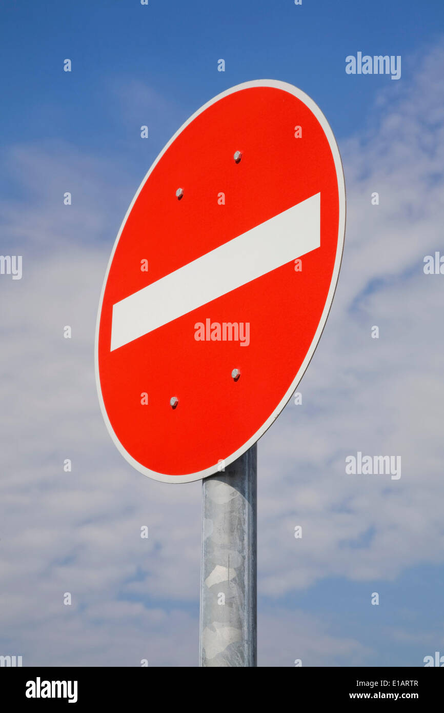 Side traffic signs one hi-res stock photography and images - Alamy