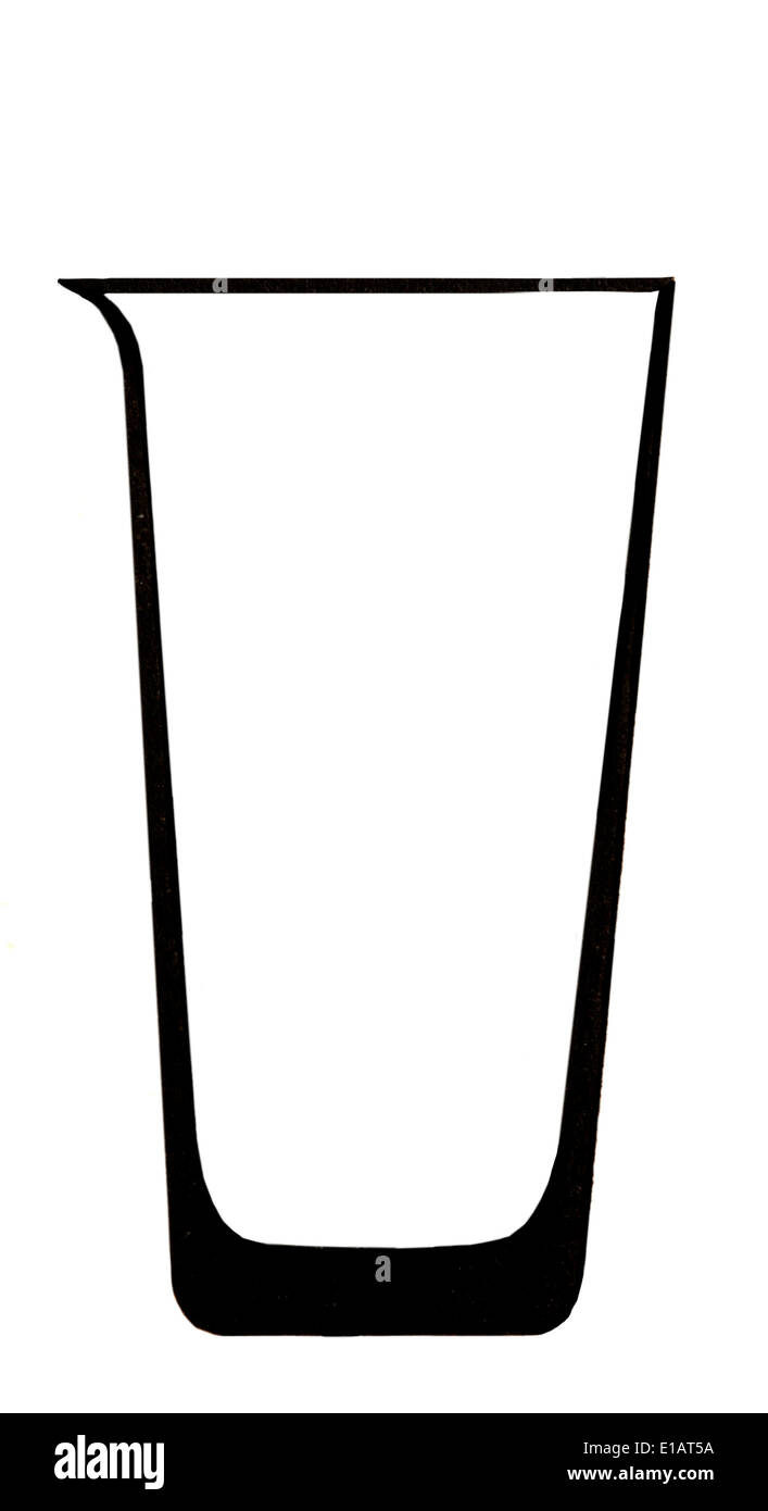 Empty Glass Coloring Page