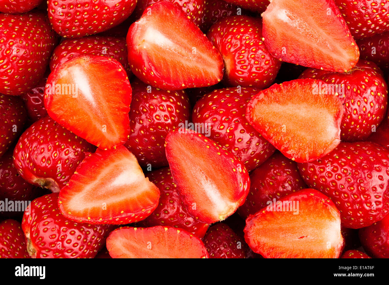 Strawberry background hi-res stock photography and images - Alamy