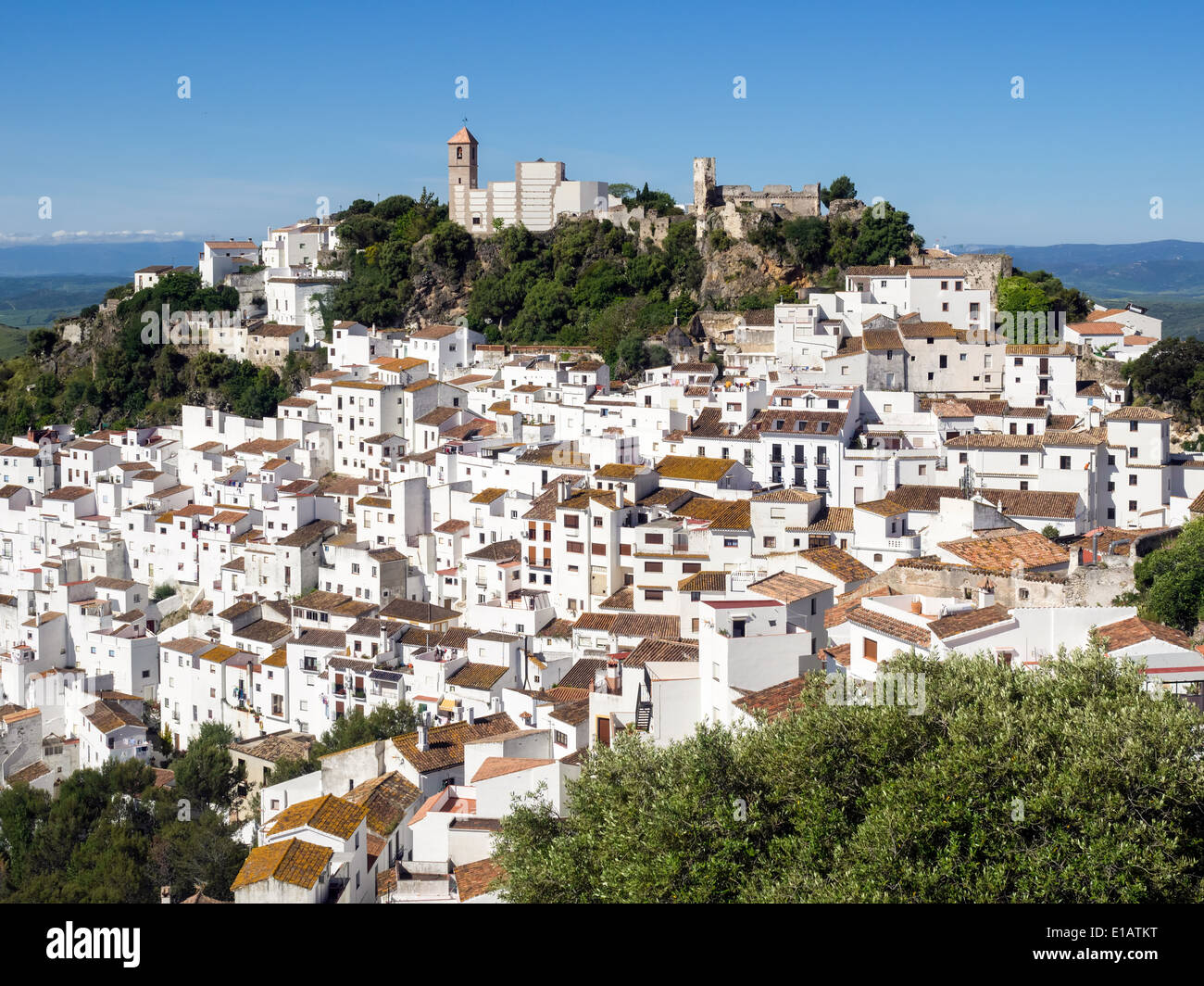 View of Casares in Spain Stock Photo - Alamy