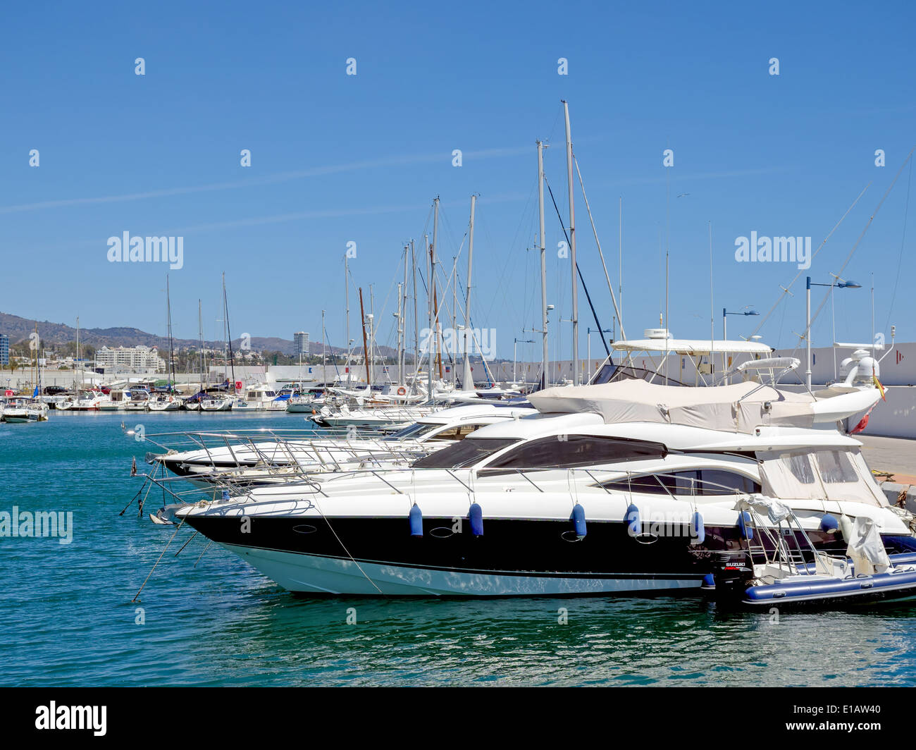 Boats in the marina at Marbella Stock Photo - Alamy