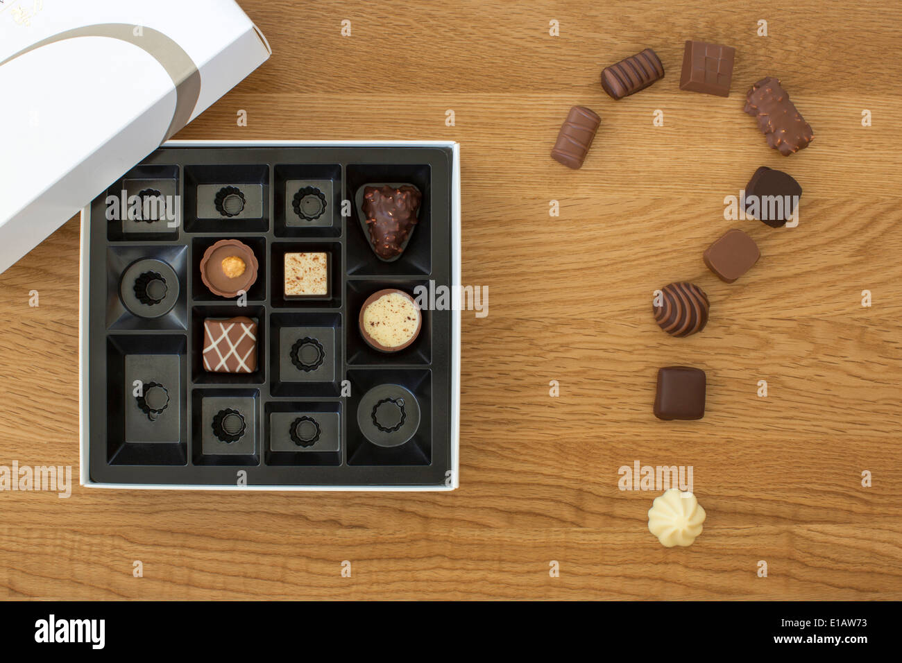 A chocolate question mark Stock Photo - Alamy