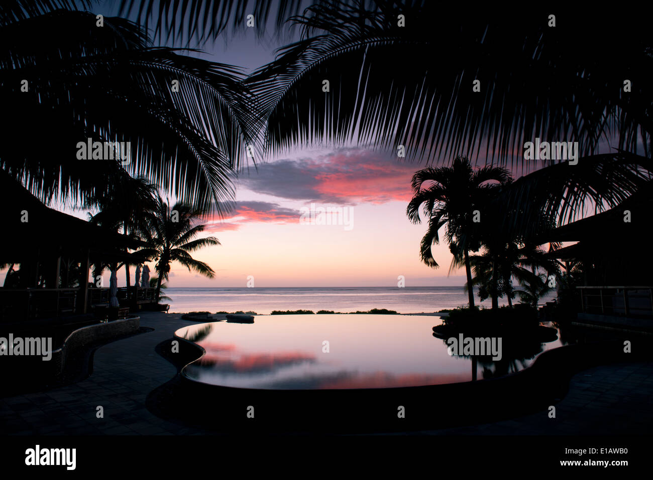Mauritius sunset pink hi-res stock photography and images - Alamy