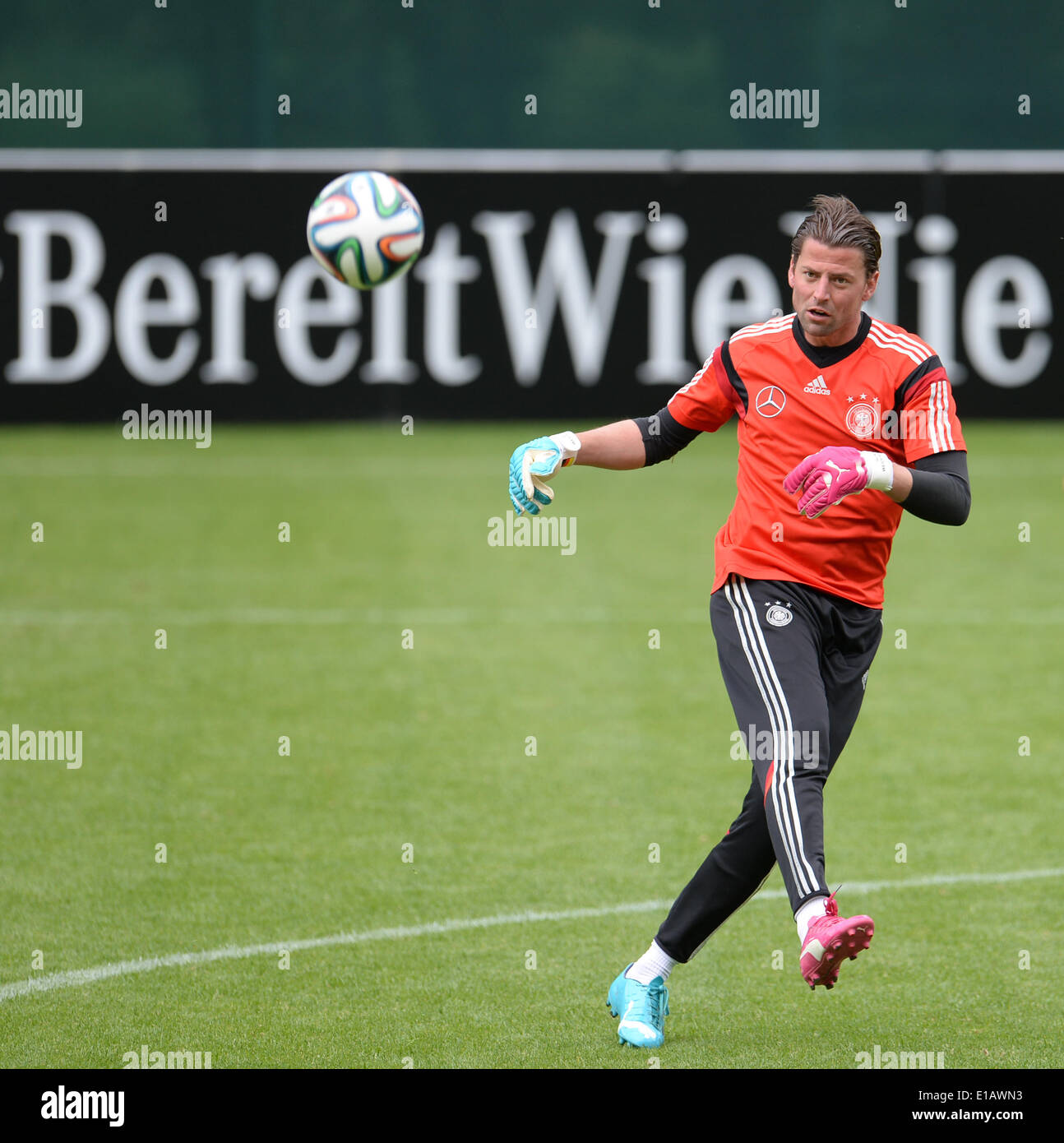 Passeier, Italy. 29th May, 2014. Goalkeeper Roman Weidenfeller of the ...