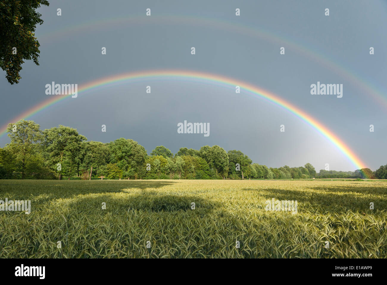 Rainbow over the landscape hi-res stock photography and images - Alamy
