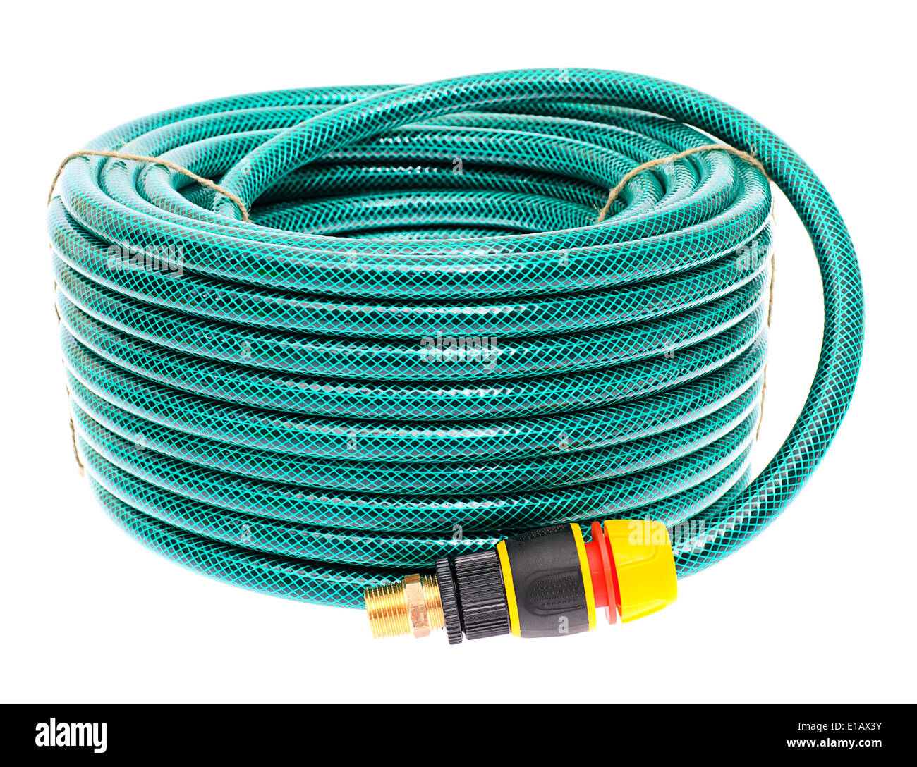 Garden Hose Isolated on White Background Stock Photo - Alamy