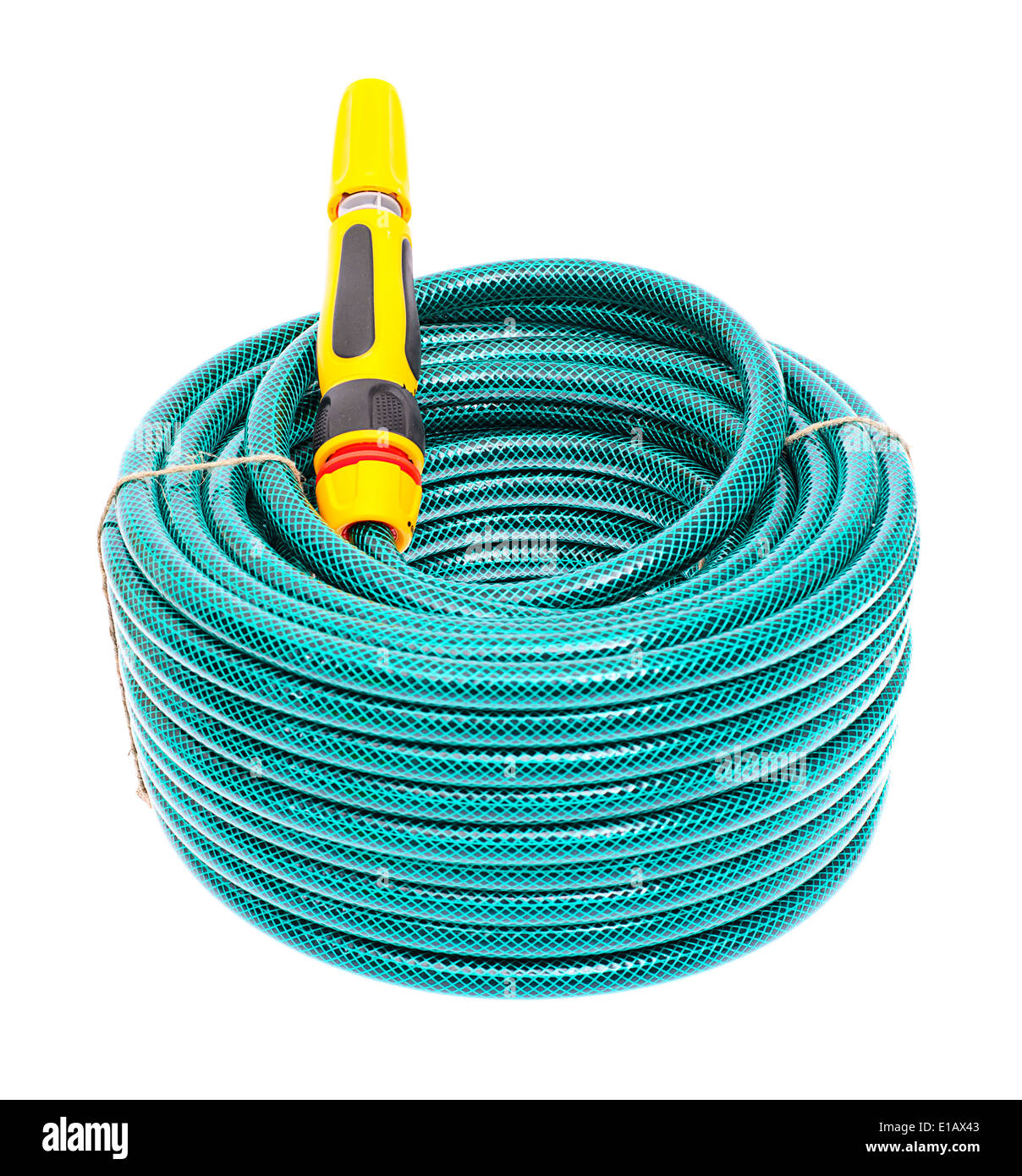 Garden Hose Isolated on White Background Stock Photo - Alamy