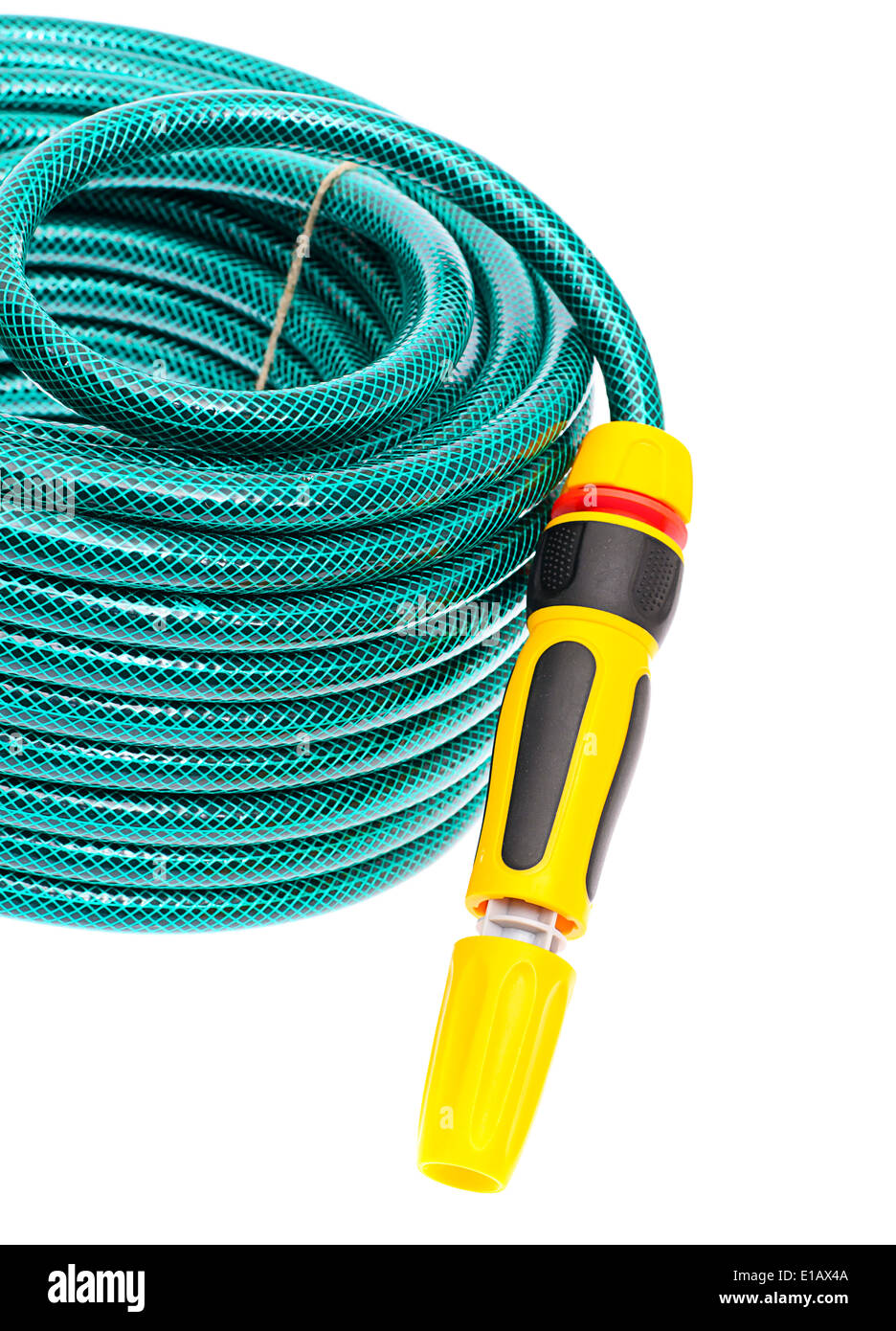 Garden Hose Isolated on White Background Stock Photo - Alamy