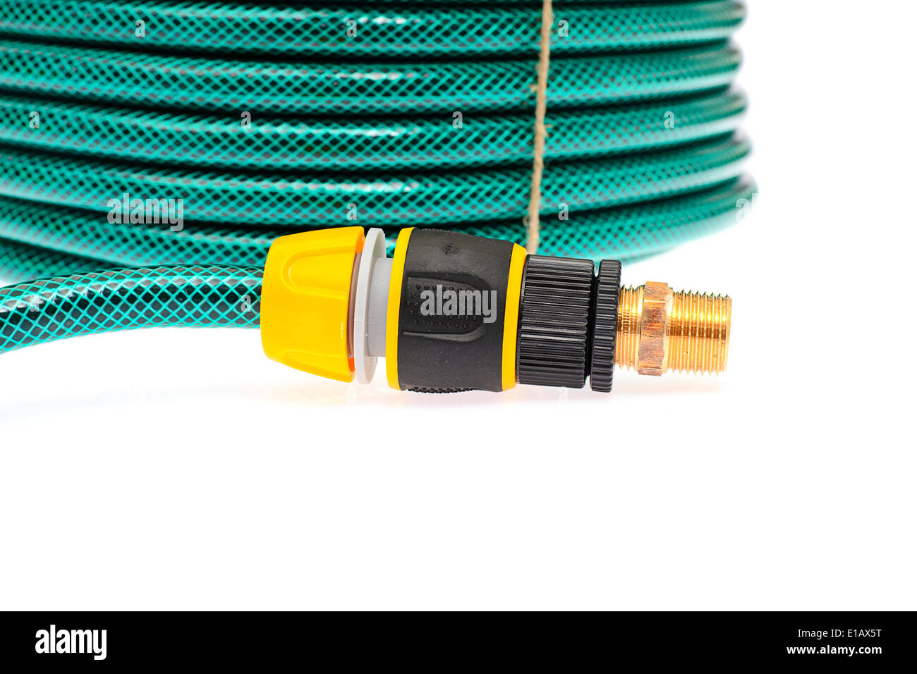 Garden Hose Isolated on White Background Stock Photo - Alamy