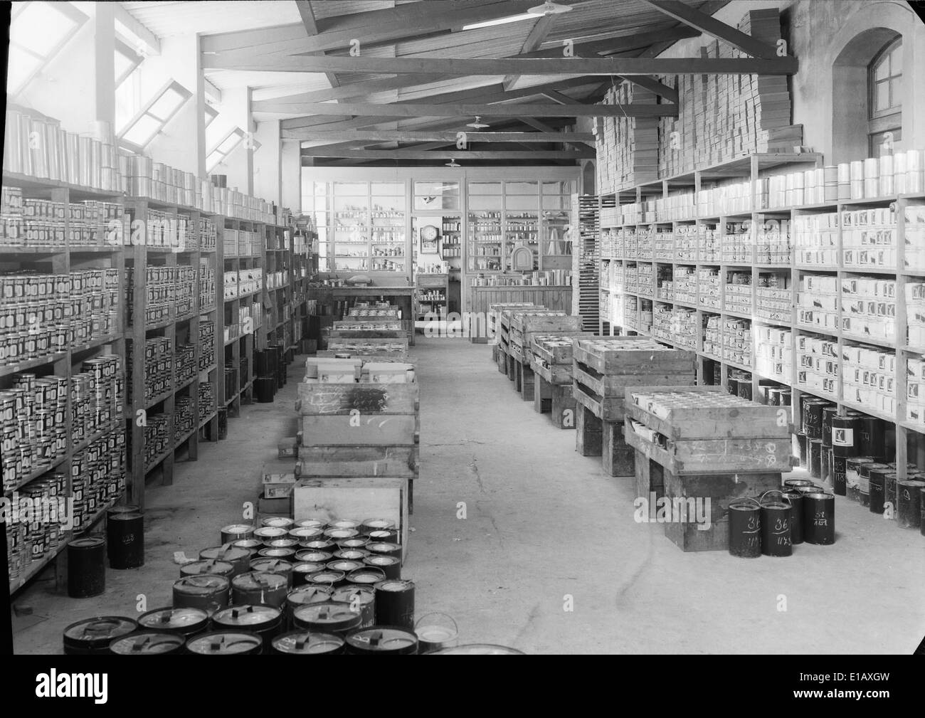 Production factory line Black and White Stock Photos & Images - Alamy