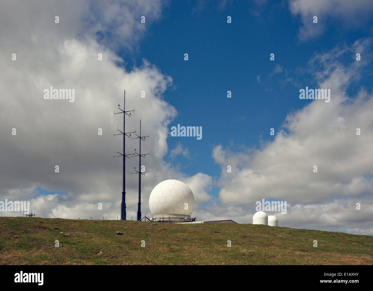 National Air Traffic Services radar station. Great Dun Fell, Cumbria ...