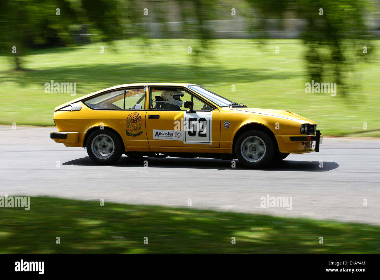 A car competes in the Motorsport At The Palace Sprint at Crystal Palace ...