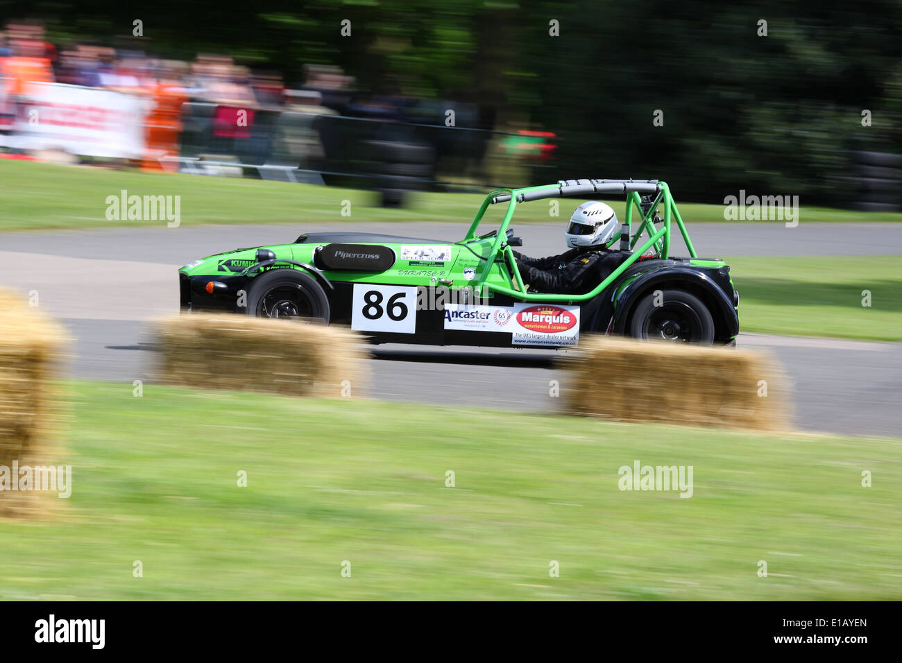 A car competes in the Motorsport At The Palace Sprint at Crystal Palace ...