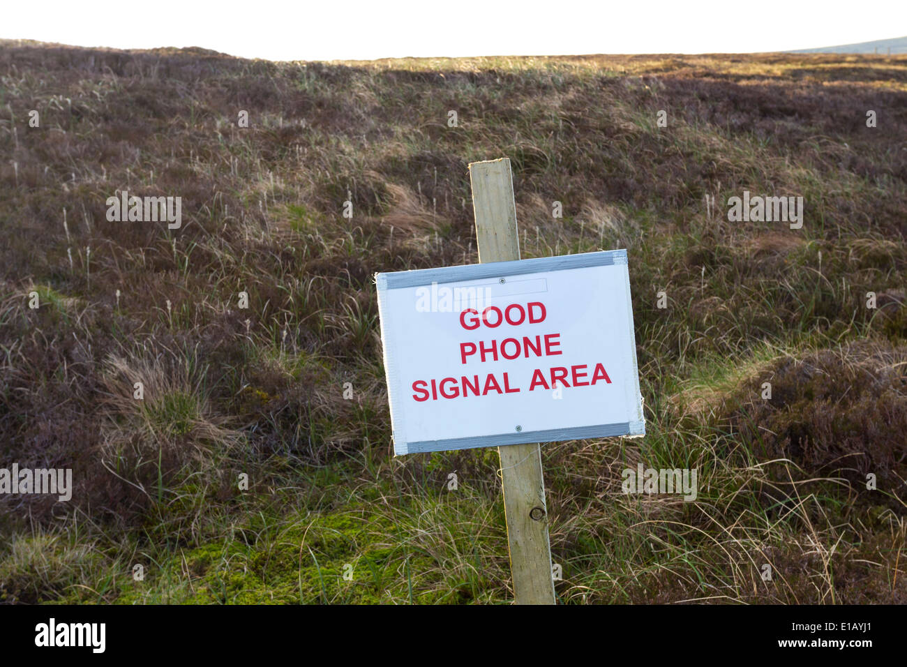 Sign to Inform Workers Where They Can Obtain a Good Mobile Phone Signal ...