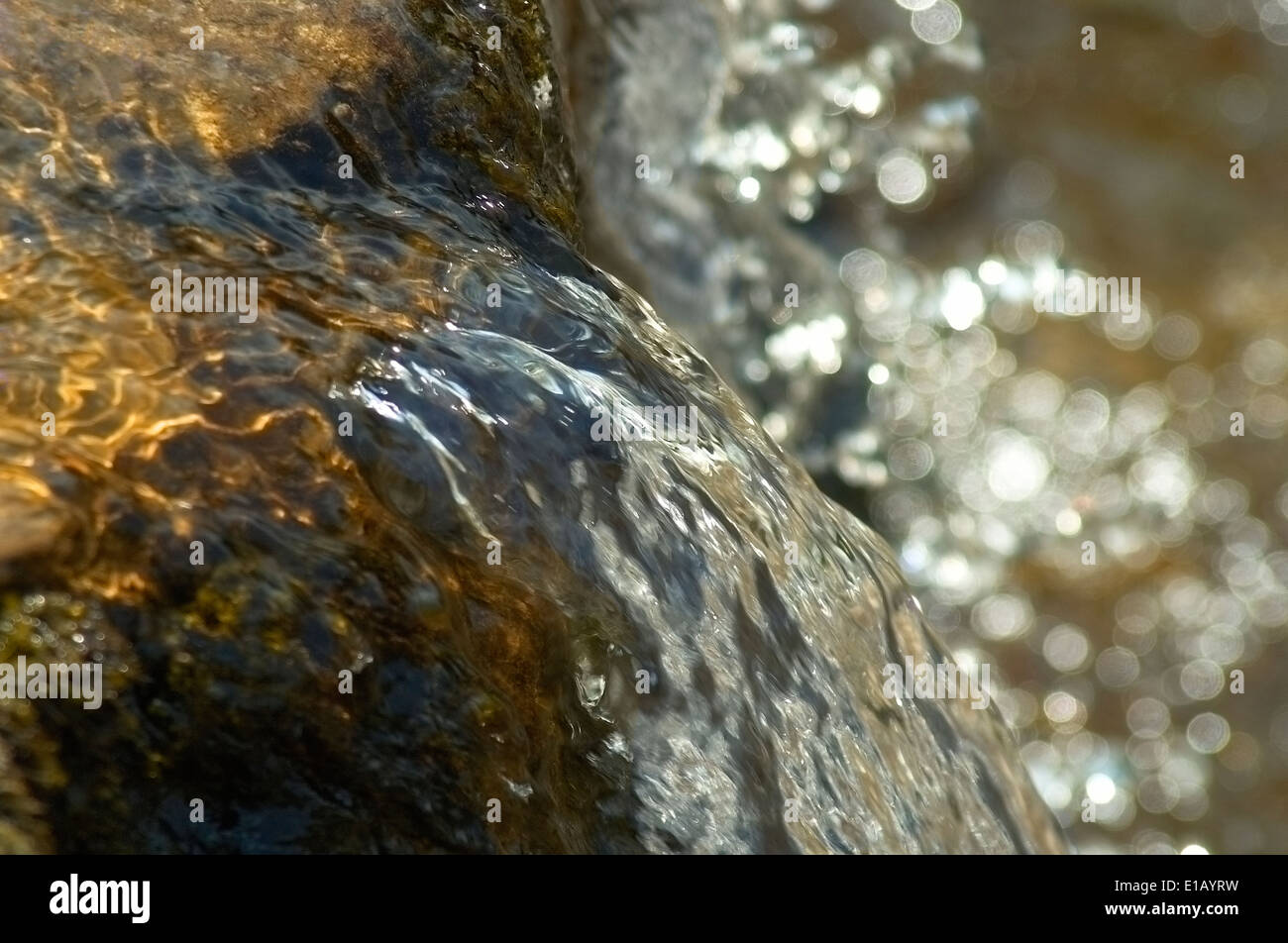 Pure clean flowing water - mountain stream Stock Photo - Alamy