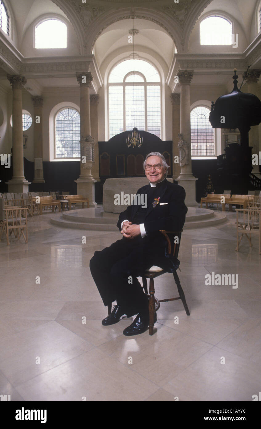 Revd Chad Varah rector of St Stephens Wallbrook City of London UK . He ...