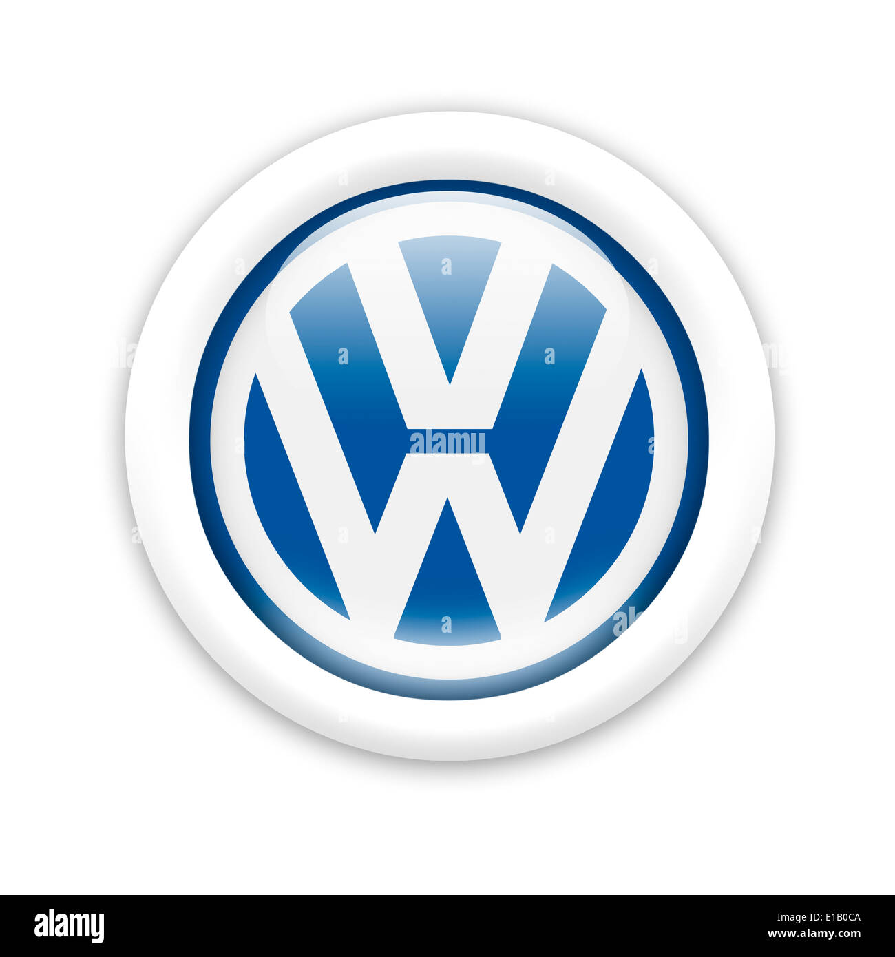 Volkswagen logo icon symbol flag emblem Stock Photo - Alamy
