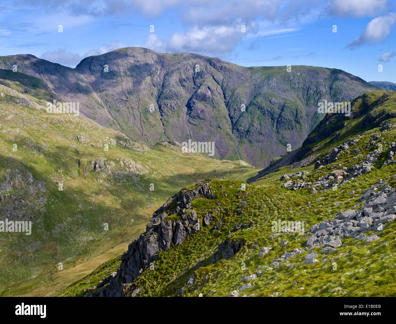 Pillar mountain from Yewbarrow, part of the Mosedale Horseshoe fell ...